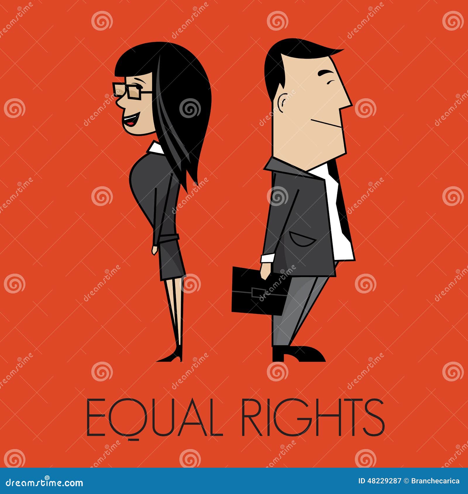 Equal rights stock vector. Illustration of lawyer, judge - 48229287