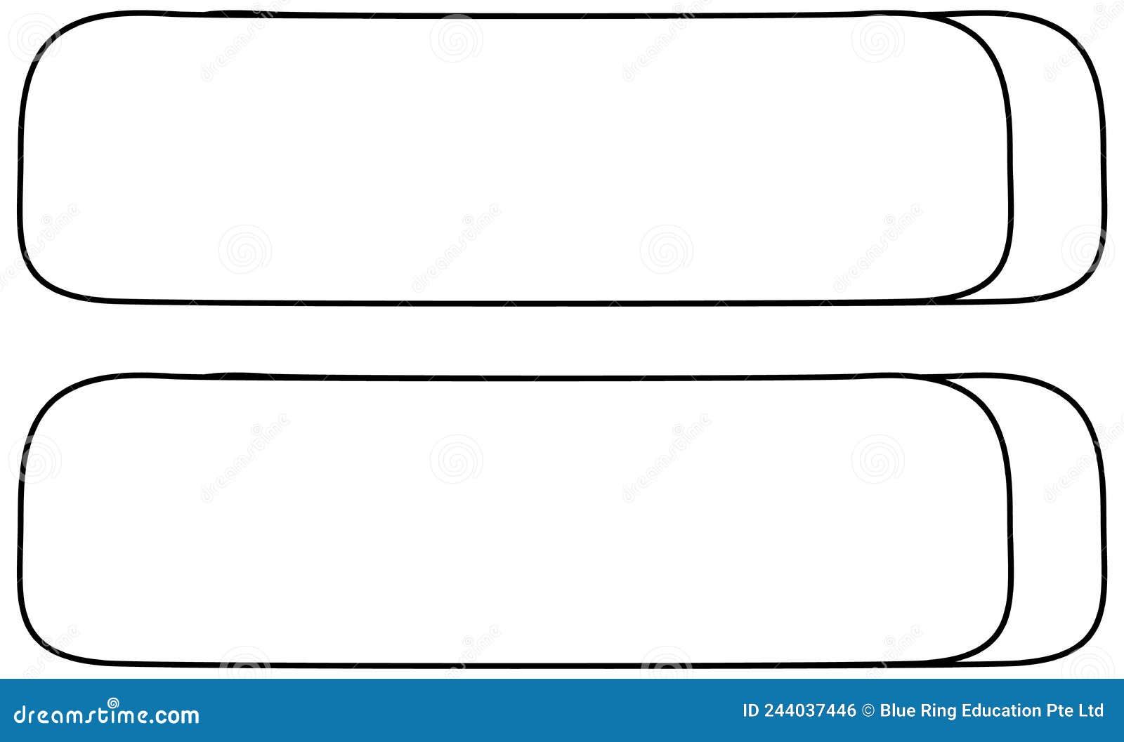 Equal Sign Black and White Doodle Character Stock Vector - Illustration ...