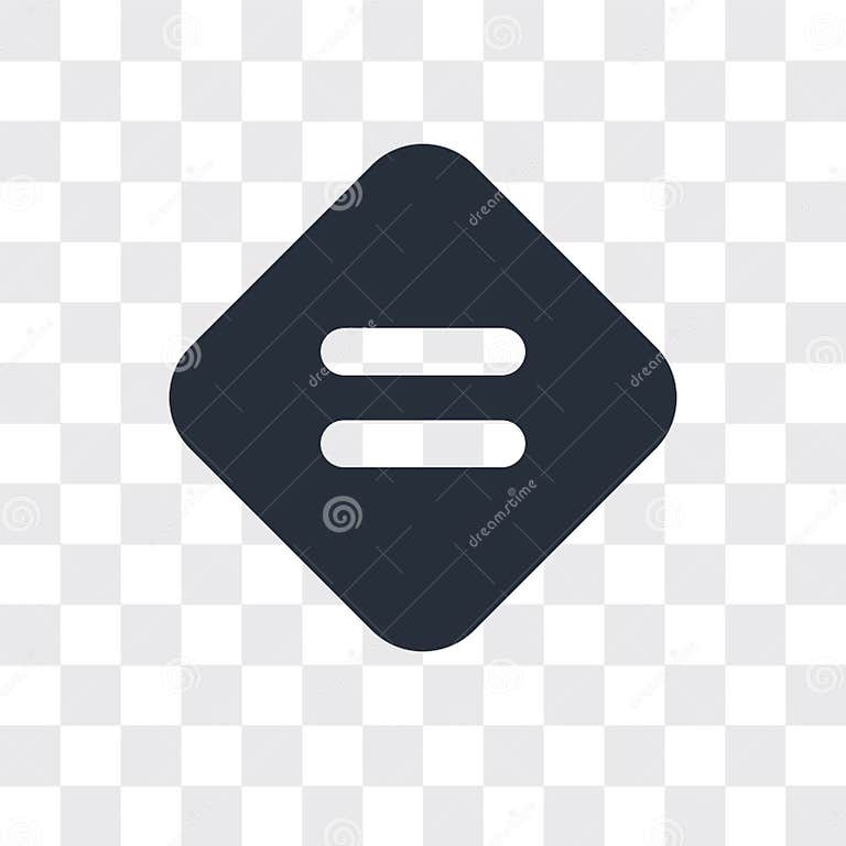 Equal Vector Icon Isolated on Transparent Background, Equal Logo Design ...