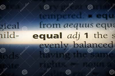 Equal stock image. Image of info, etymology, language - 161578543