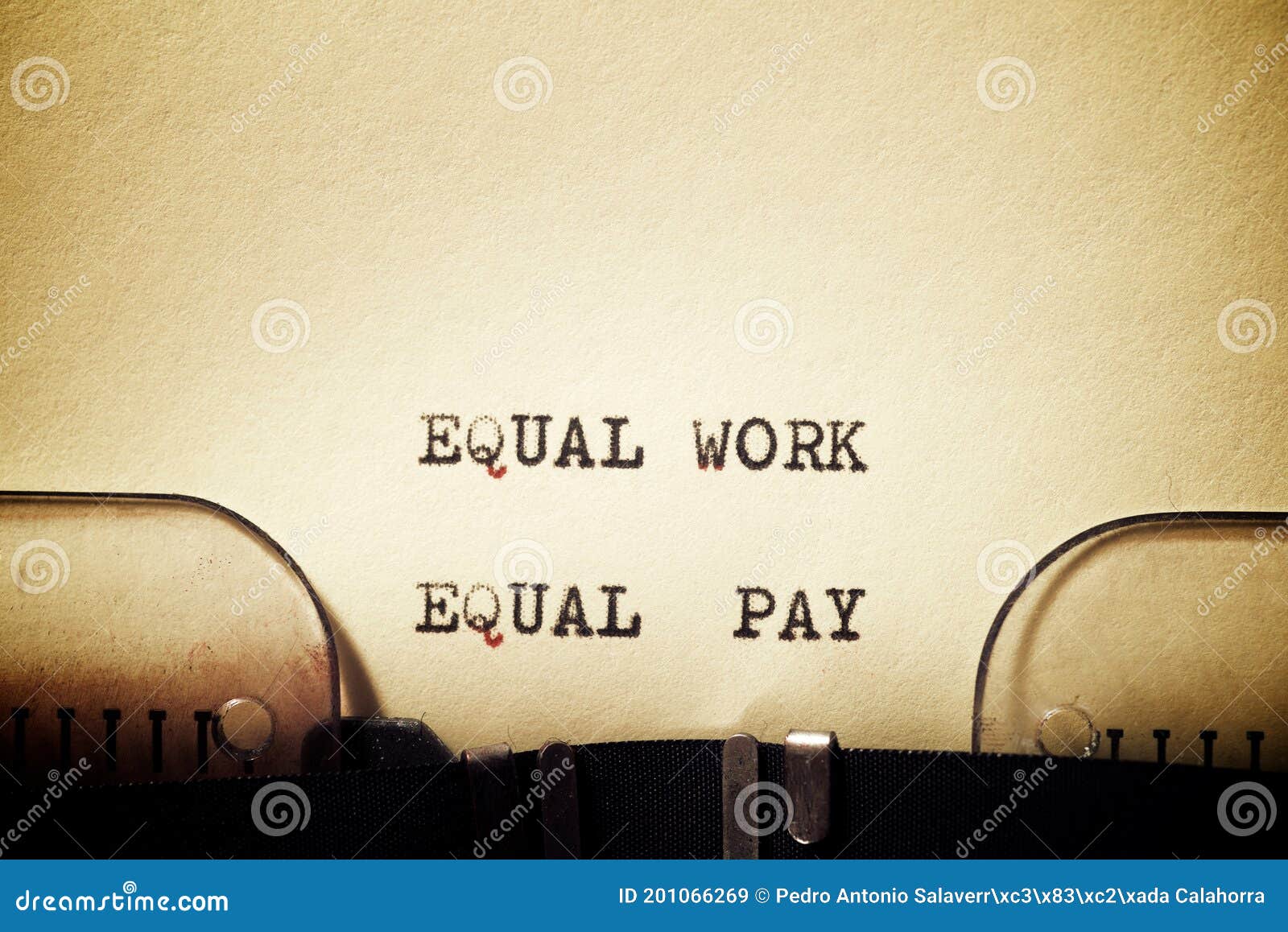 Equal work equal pay stock image. Image of lettering - 201066269