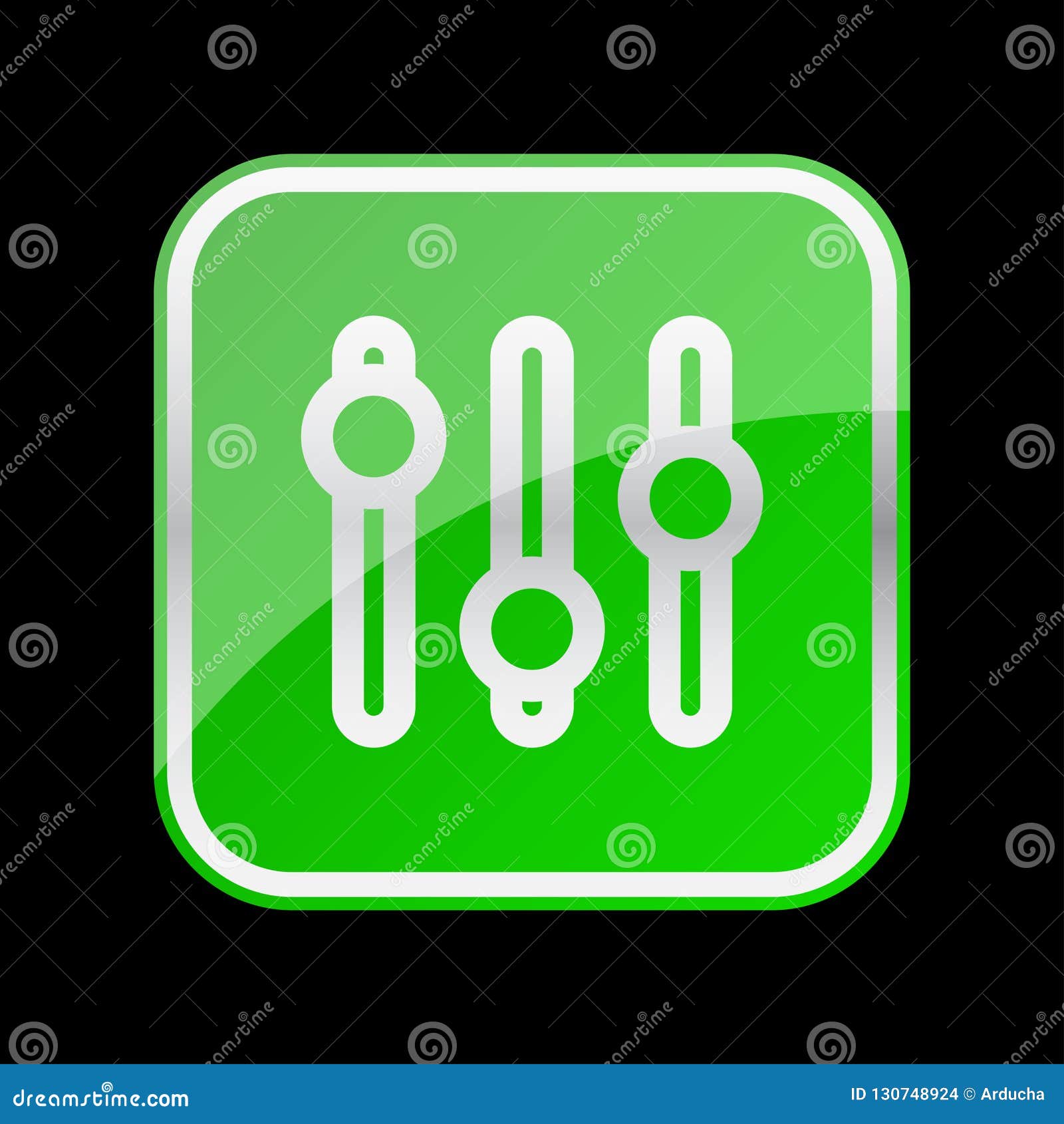Equaliser balance button stock illustration. Illustration of balance ...