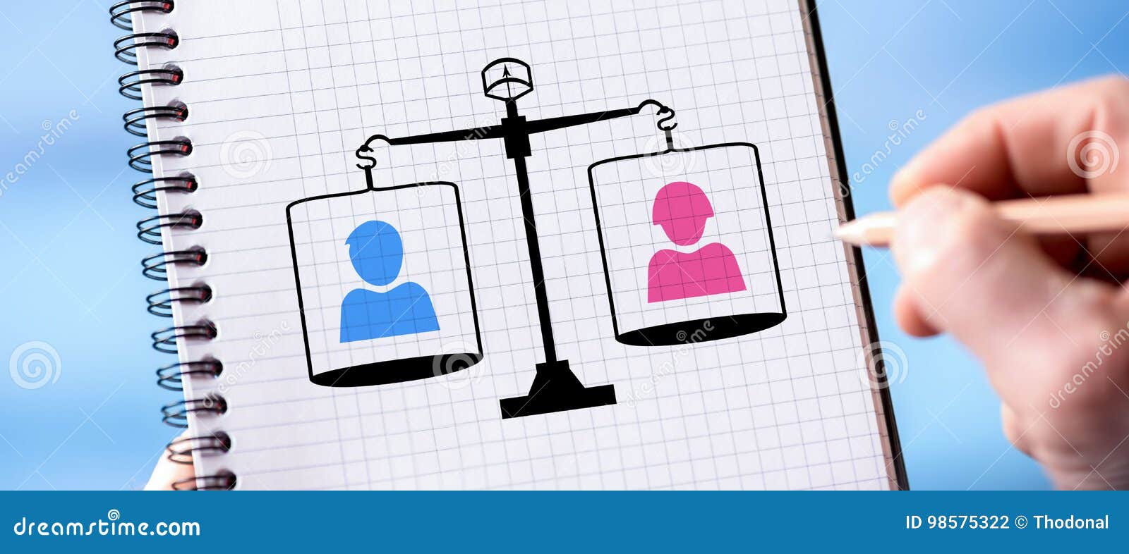 Equality Concept on a Notepad Stock Photo - Image of parity, concept ...