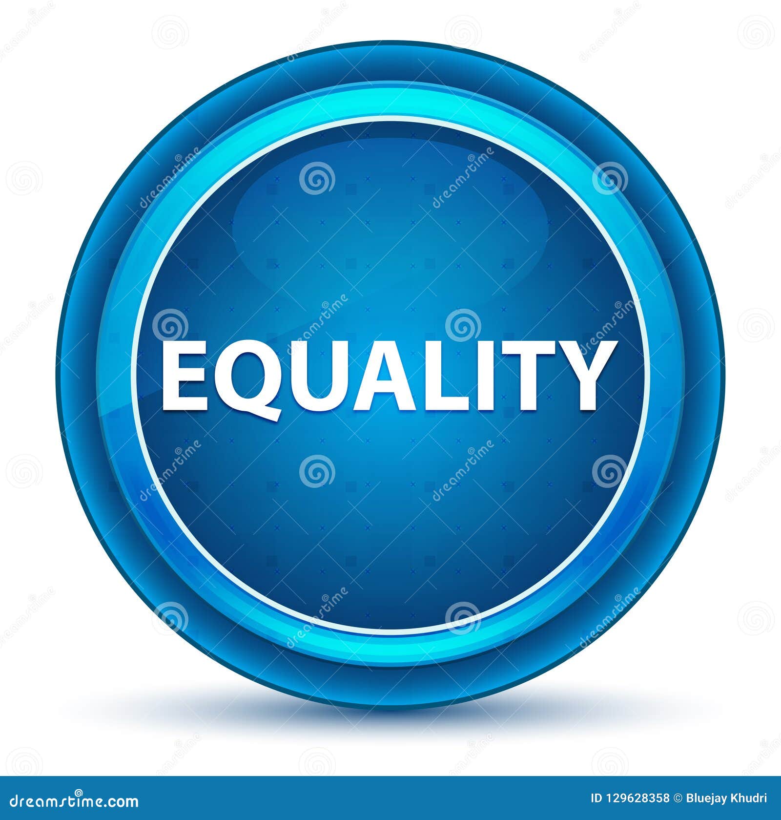 Equality Eyeball Blue Round Button Stock Illustration - Illustration of ...
