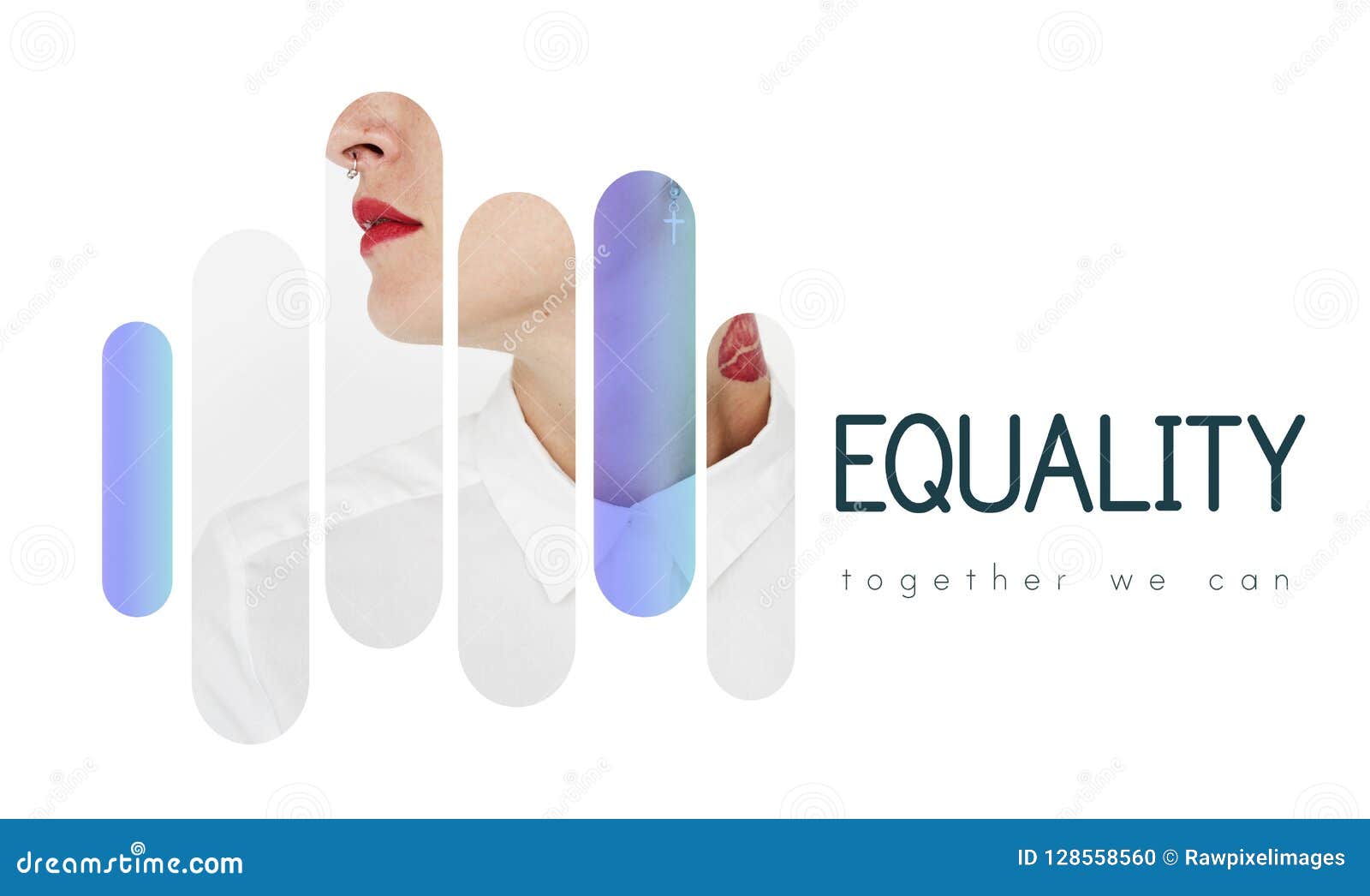 Equality Freedom Share Together Democracy Stock Photo - Image of ...