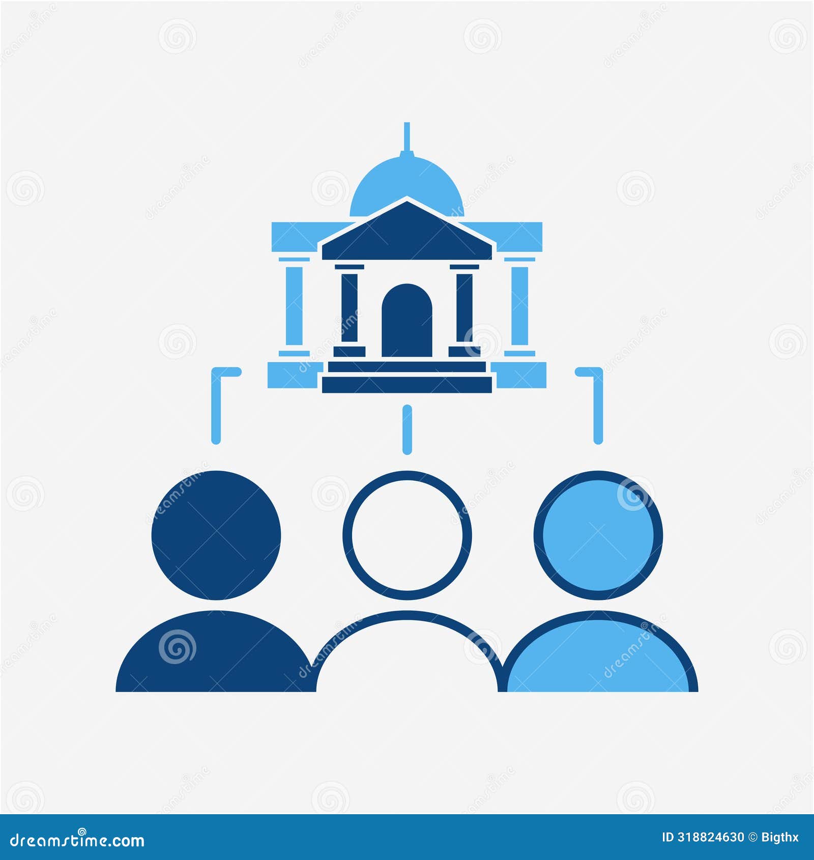 Equality Get Government Services Icon Stock Vector - Illustration of ...