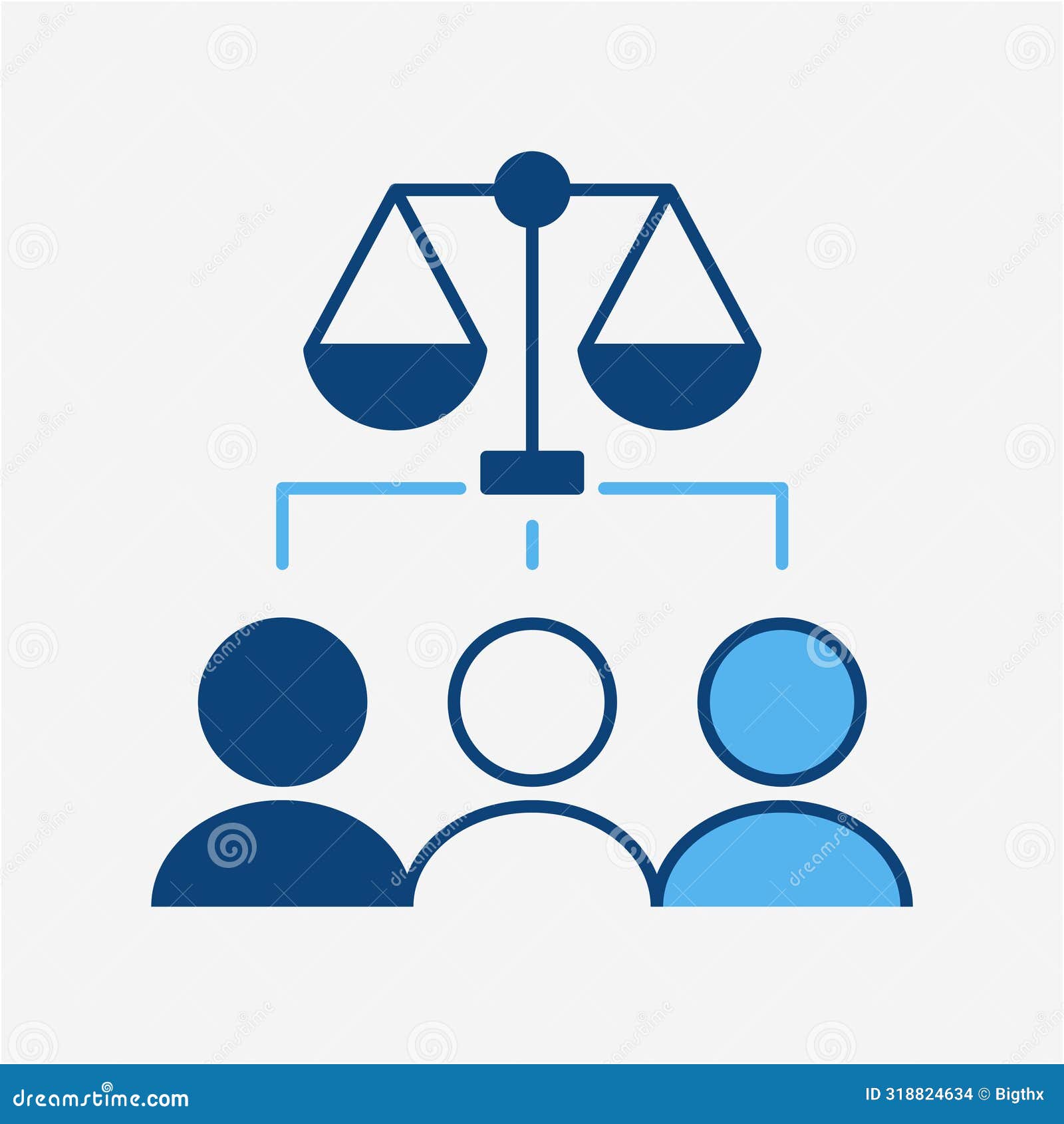 Equality Gets Justice Rights and Services Icon Stock Vector ...