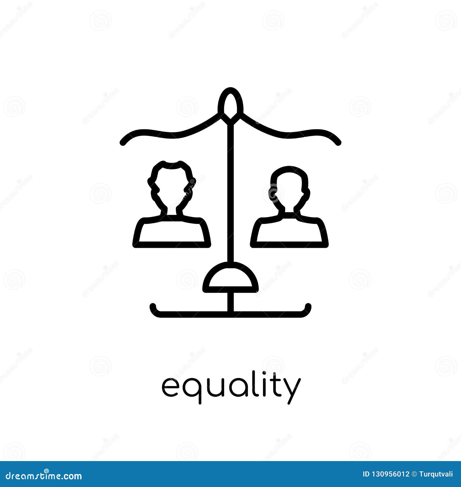 Equality Icon from Collection. Stock Vector - Illustration of legal ...