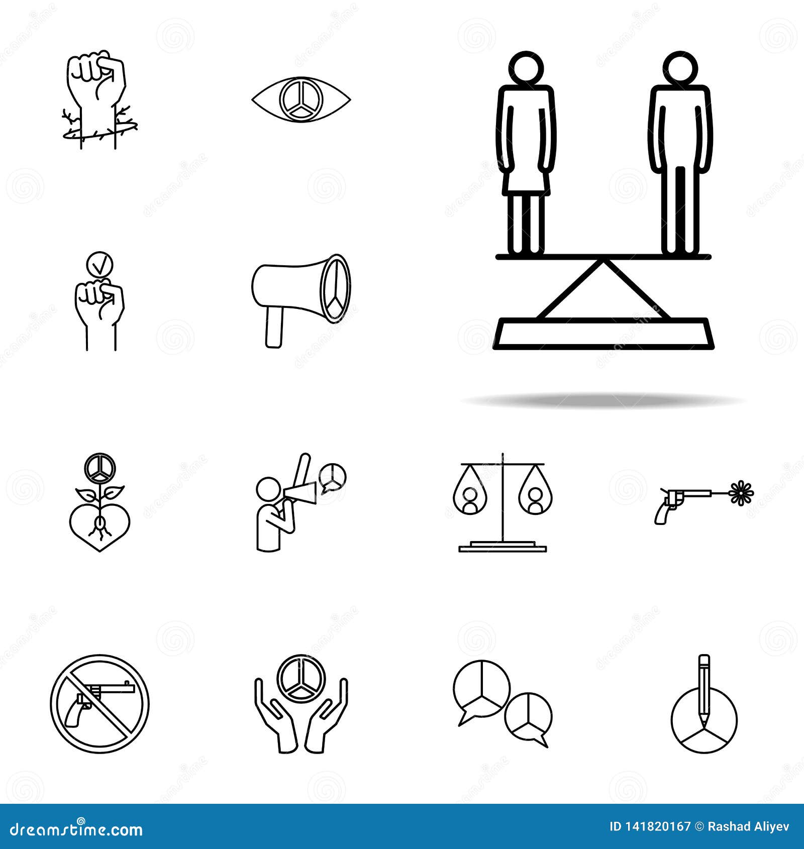 Equality Icon. Human Rights Icons Universal Set for Web and Mobile ...