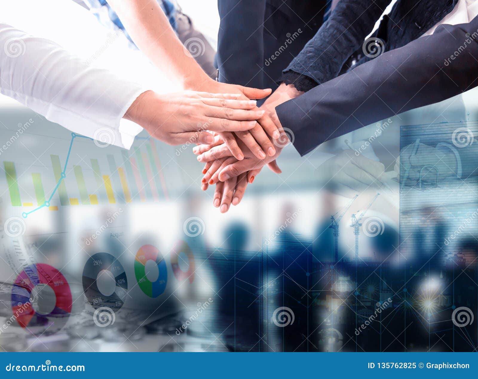 Equality and Interconnect. Business Teamwork Stock Image - Image of ...