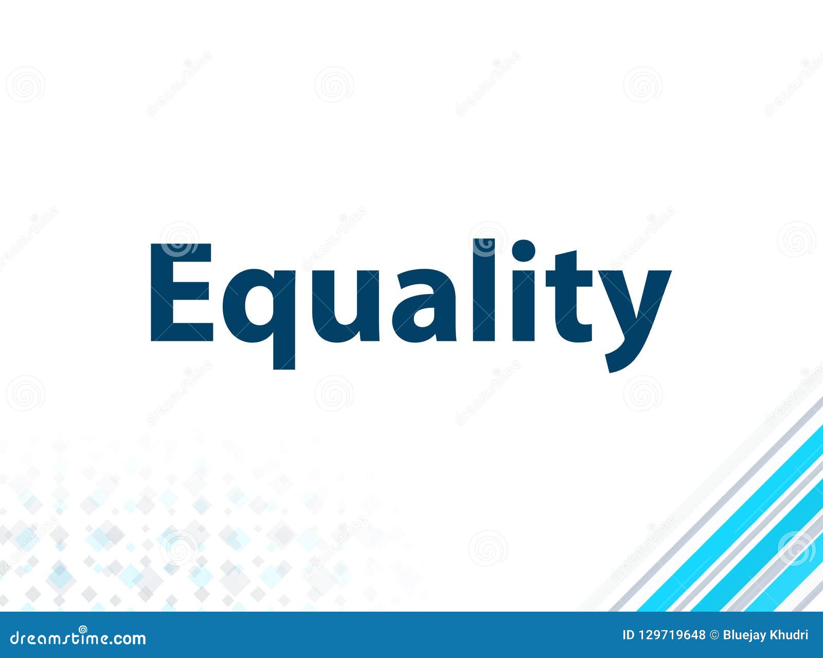 Equality Modern Flat Design Blue Abstract Background Stock Illustration ...