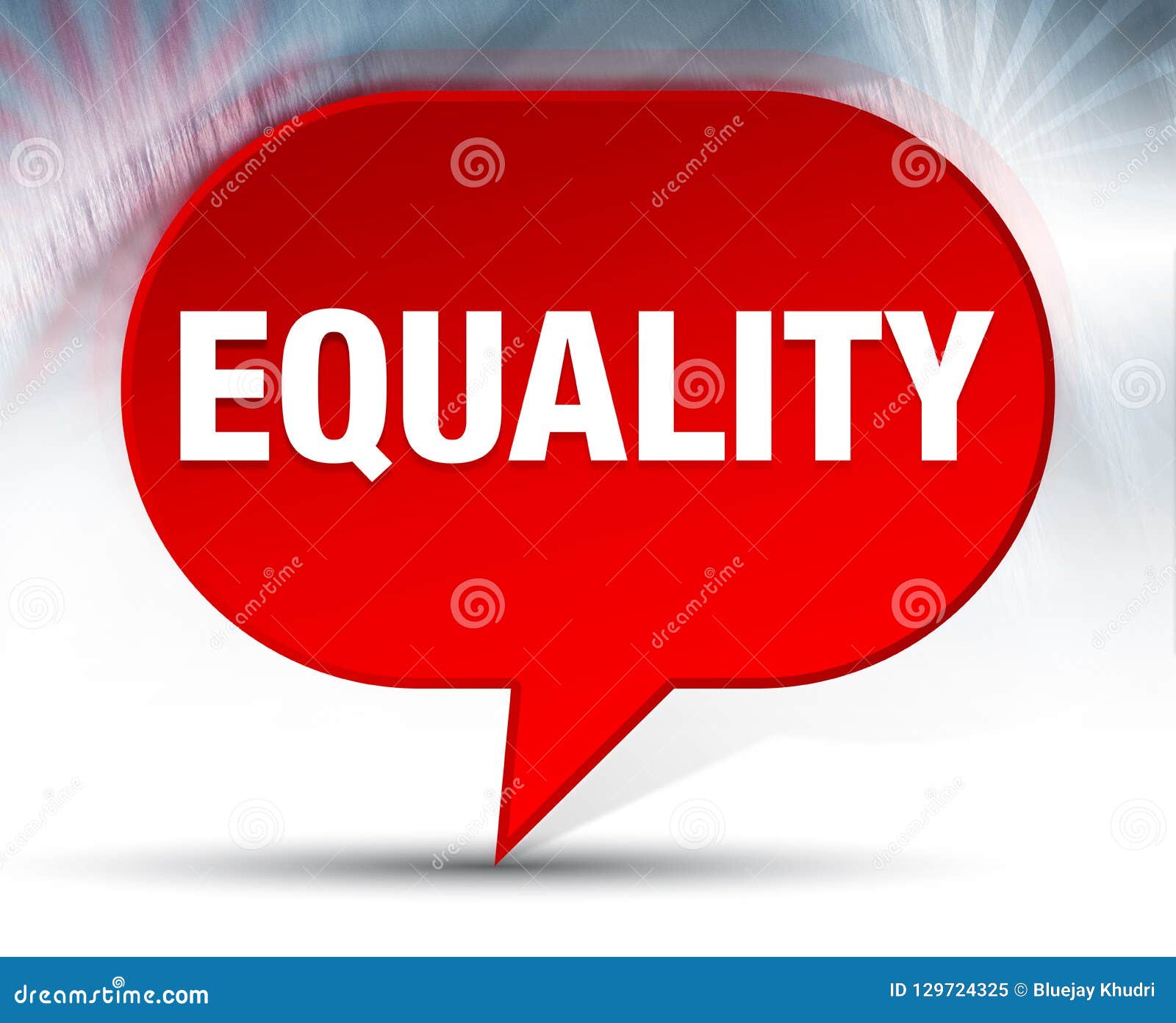 Equality Red Bubble Background Stock Illustration - Illustration of ...