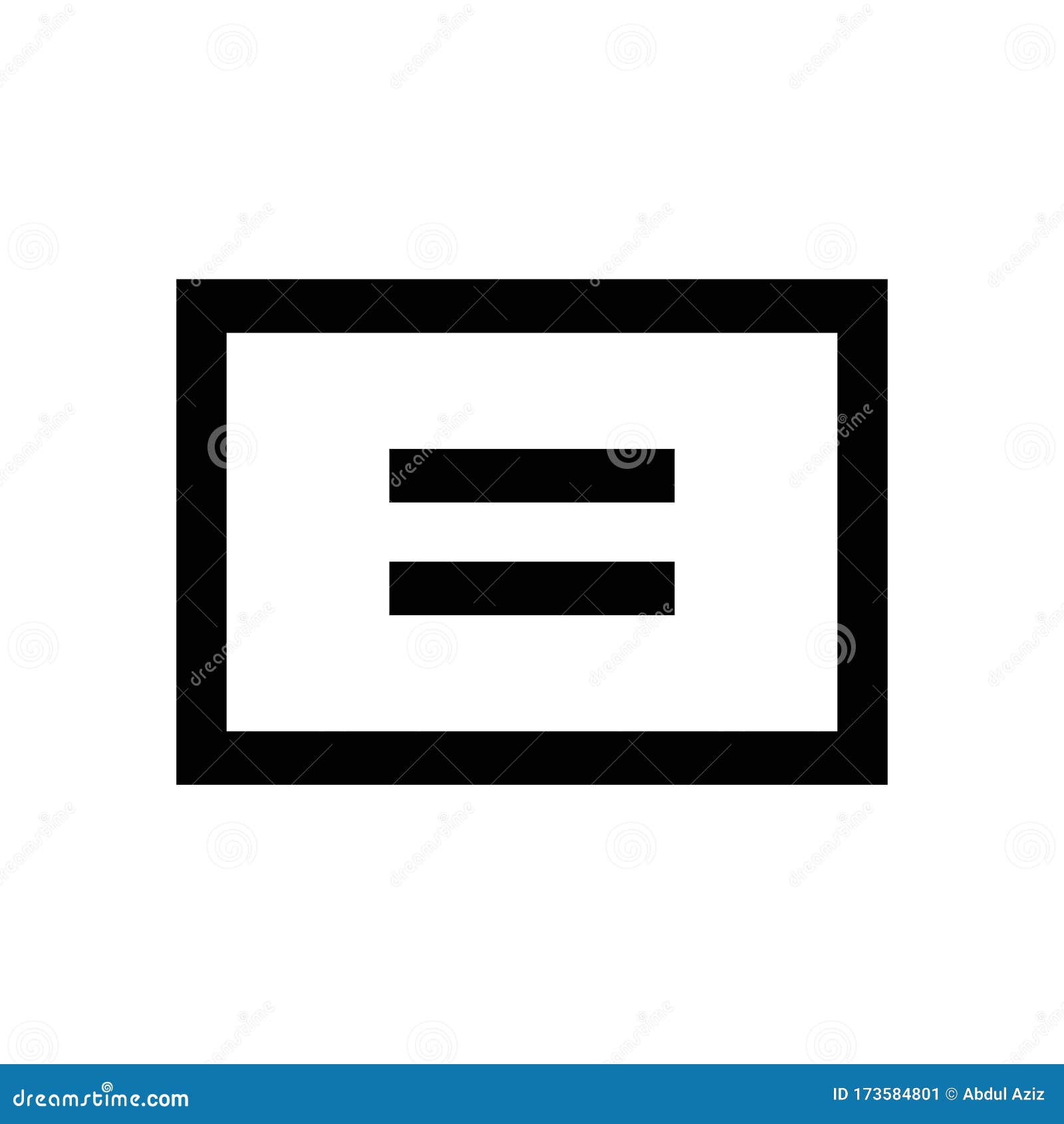 Equality logo vector stock vector. Illustration of design - 173584801