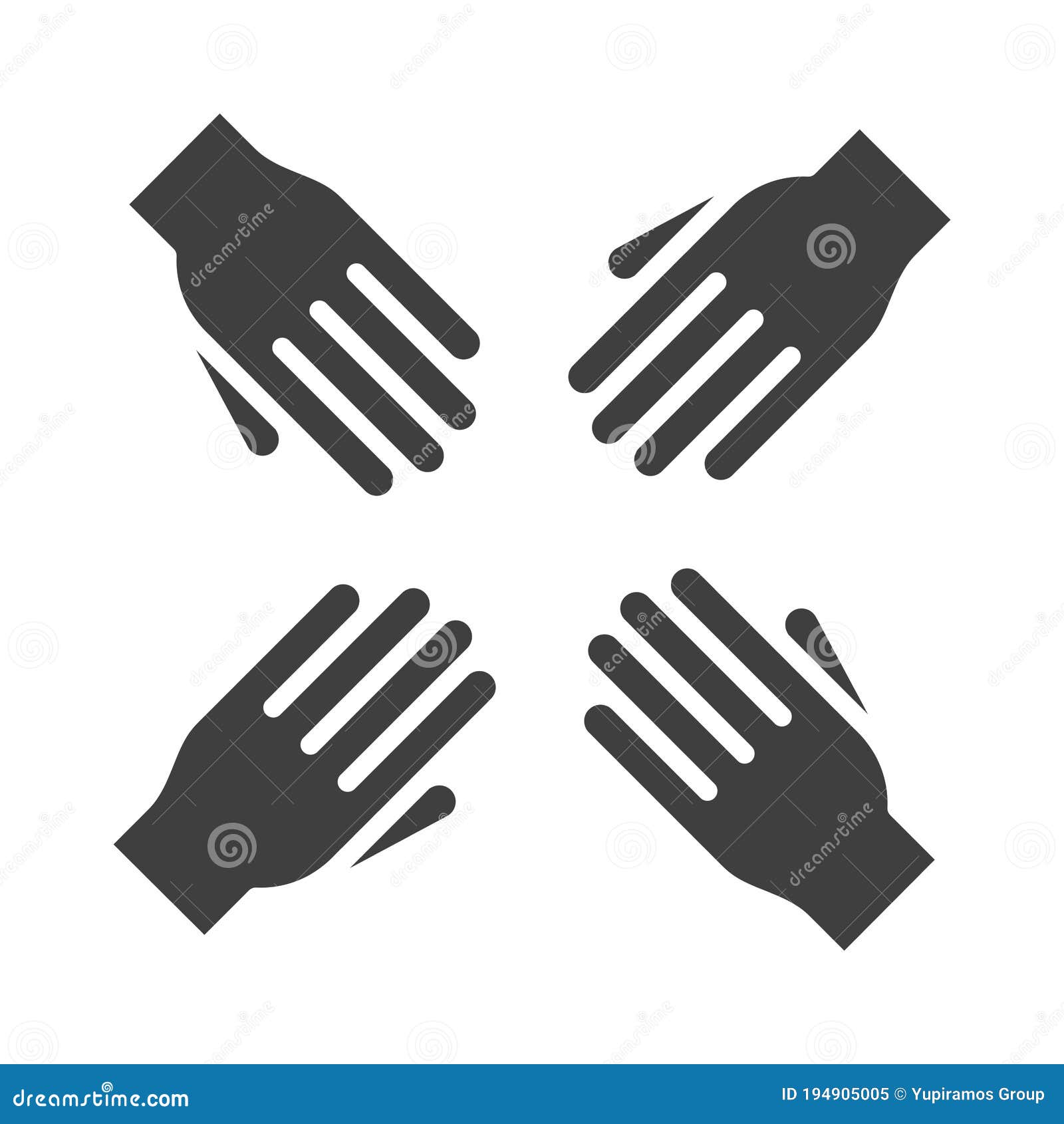 Equality People Hands, Human Rights Day, Silhouette Icon Design Stock ...