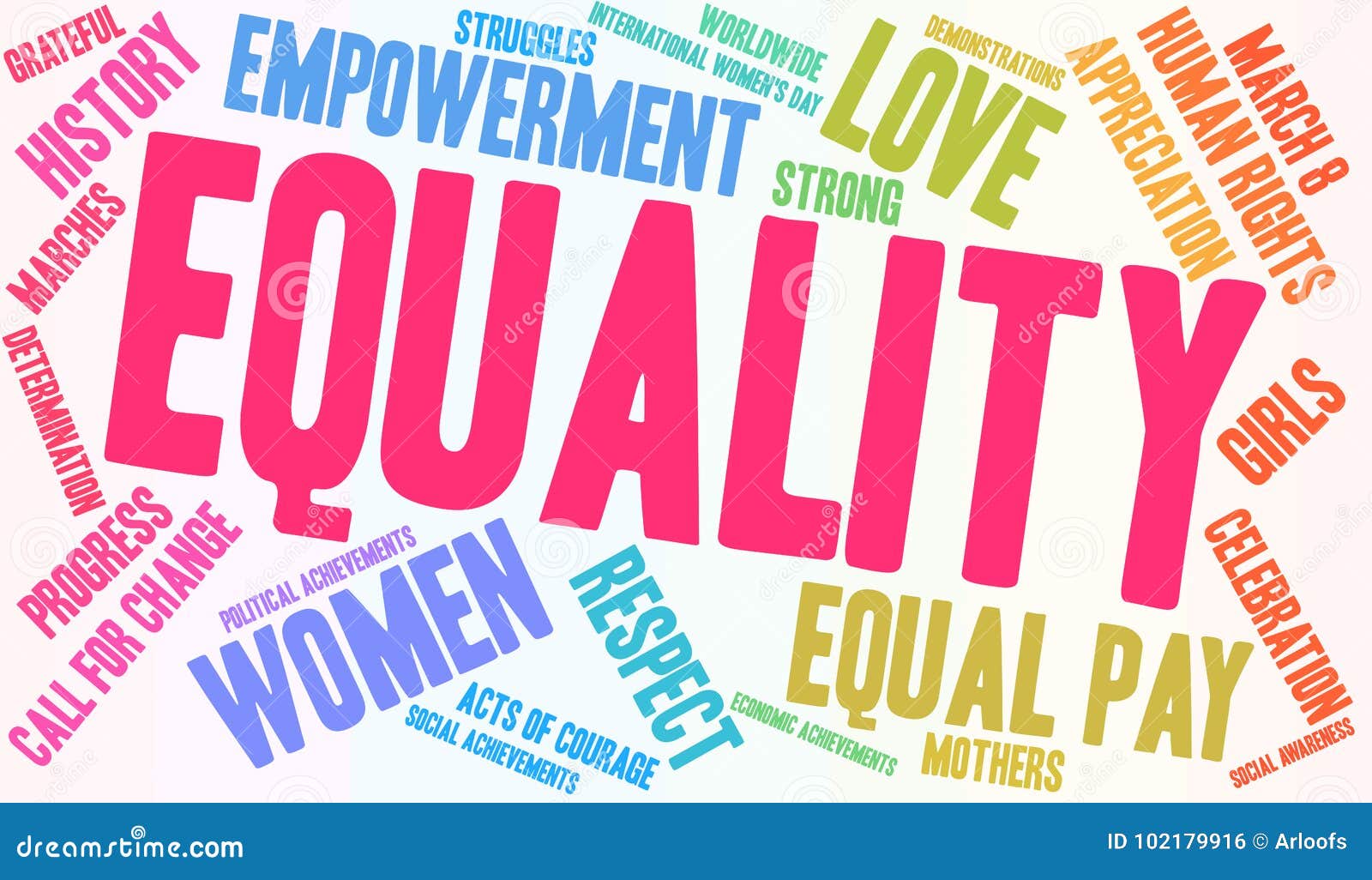 Equality Word Cloud stock vector. Illustration of progress - 102179916