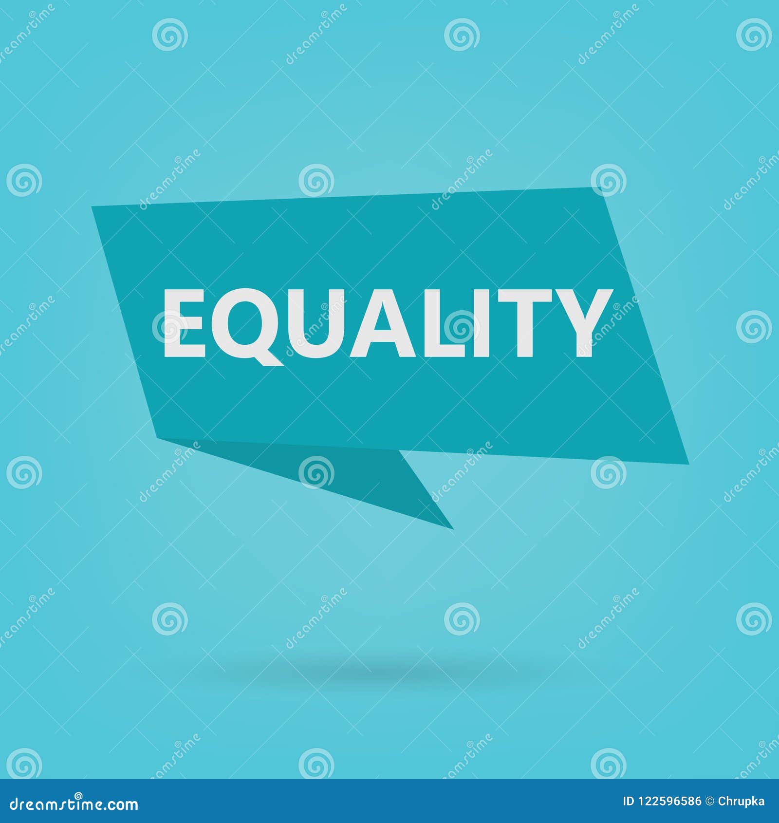 Equality word on sticker stock vector. Illustration of geometric ...