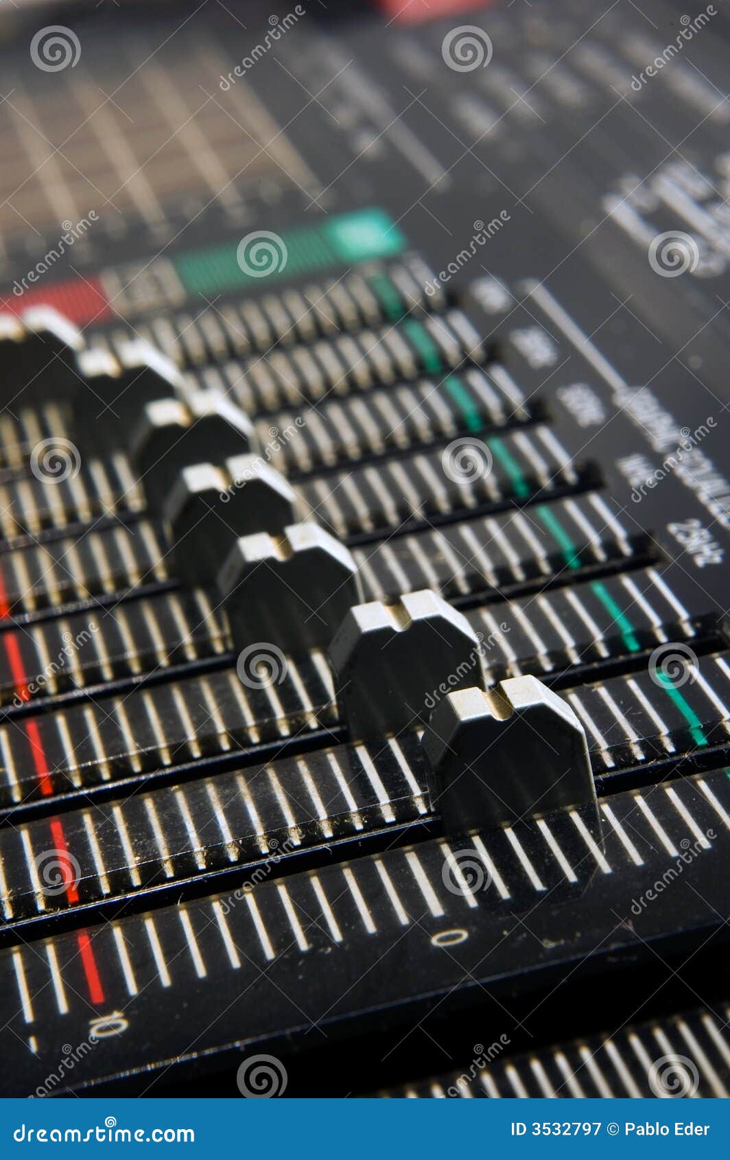 Equalizer Tune Of Sound. Vintage Tools Of Sound Control. Royalty-Free ...