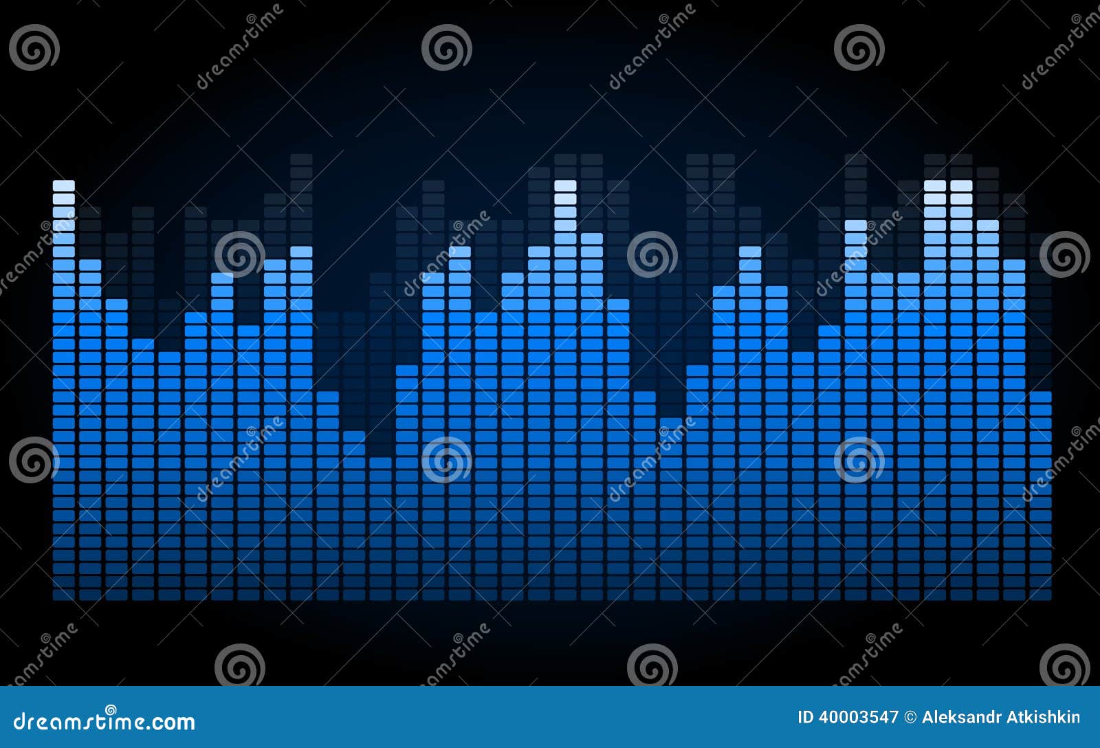 Equalizer on Abstract Technology Background Stock Vector - Illustration ...