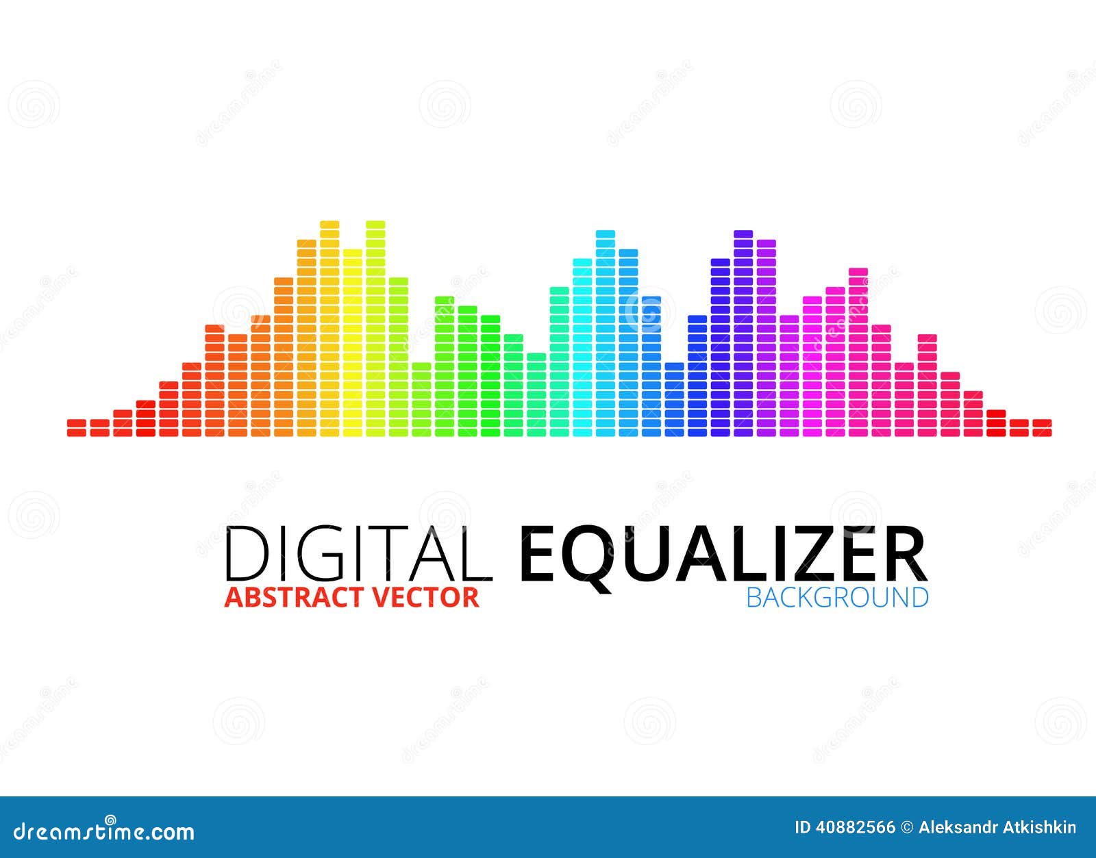 Equalizer on Abstract Technology Background Stock Vector - Illustration ...