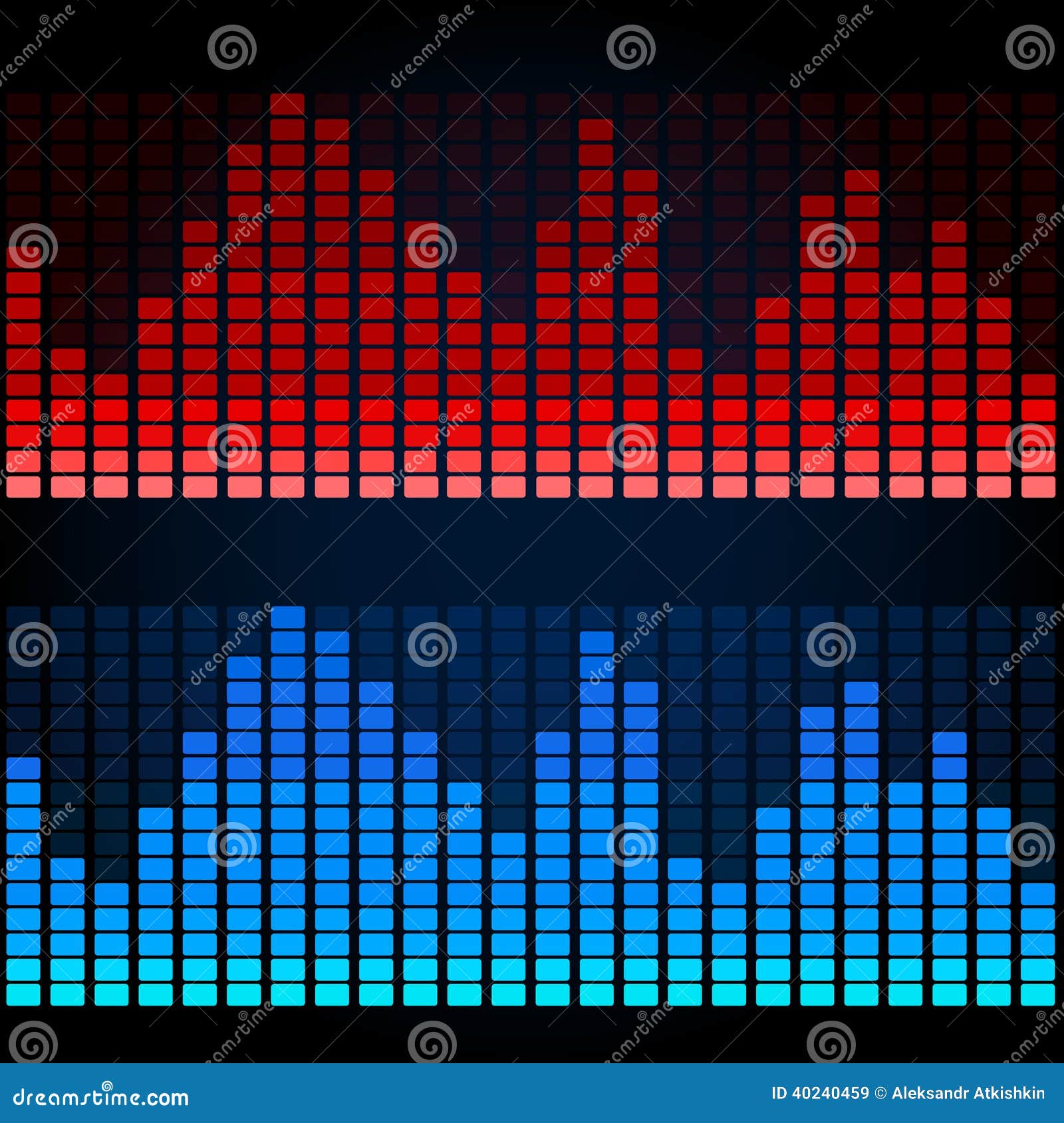 Equalizer on Abstract Technology Background Stock Vector - Illustration ...