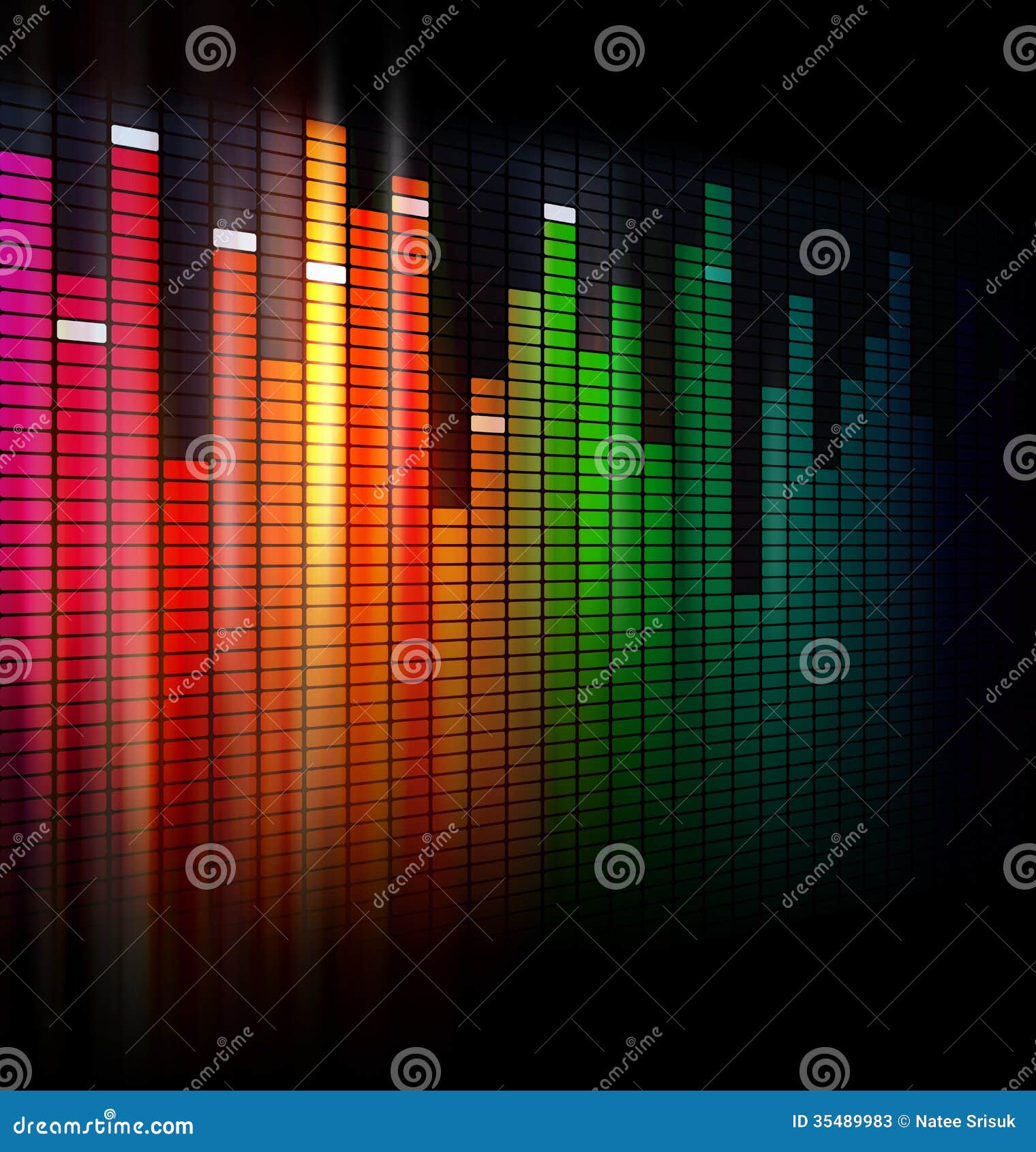 Equalizer Background Design Stock Illustration - Illustration of ...