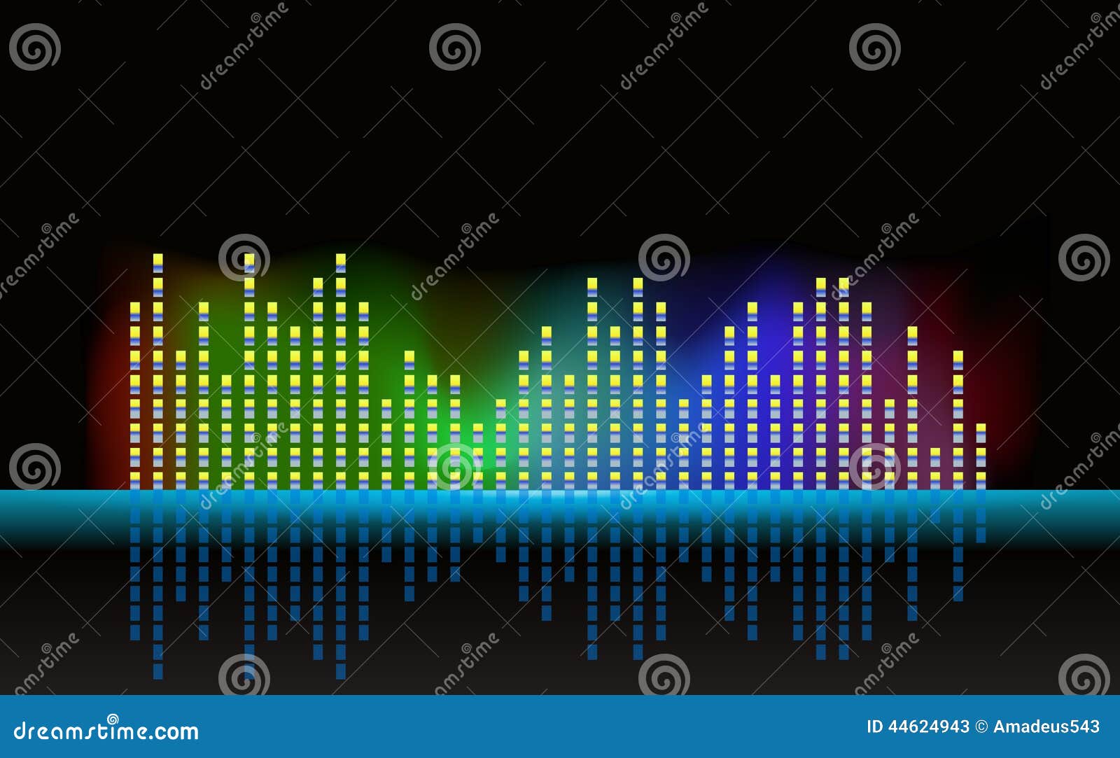 Equalizer Background Vector Stock Vector - Illustration of disco, bars ...