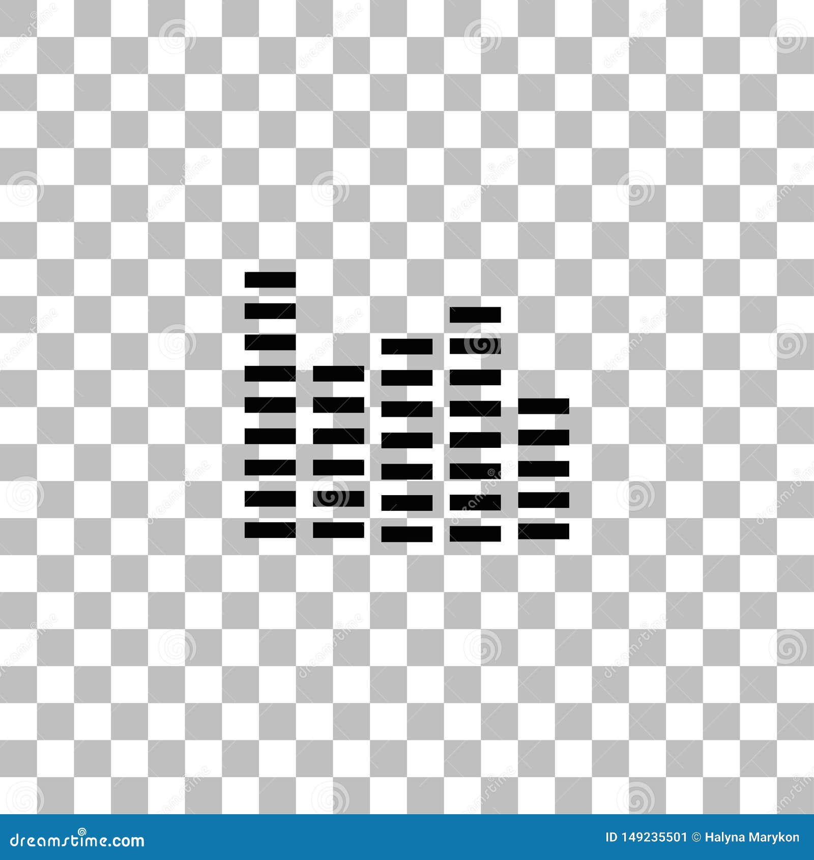 Equalizer icon flat stock vector. Illustration of graphic - 149235501