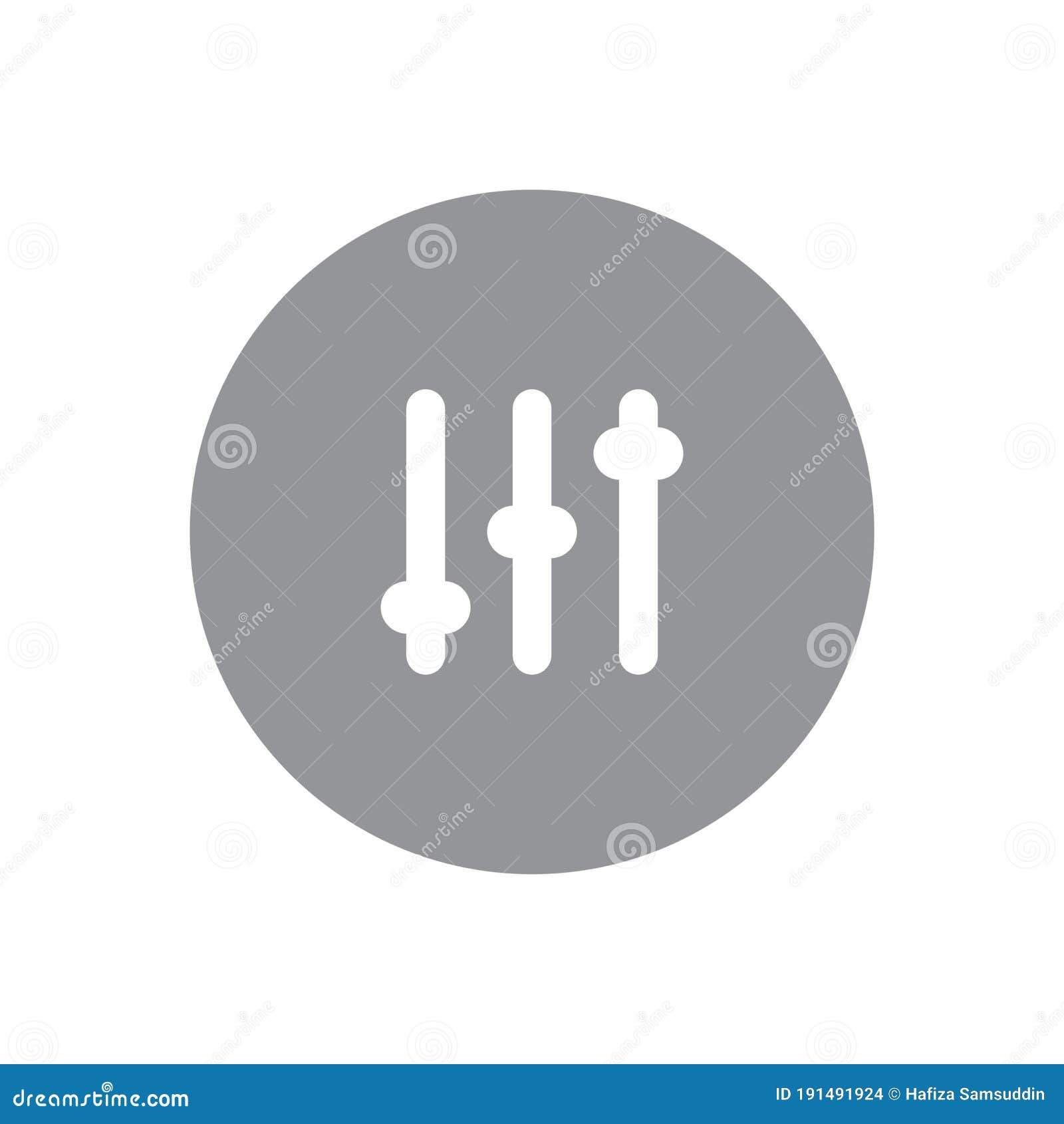 Equalizer Button. Vector Illustration Decorative Design Stock Vector ...