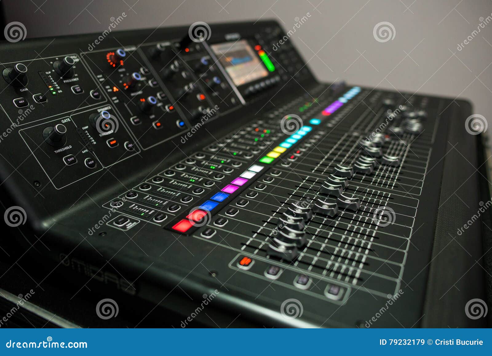 Equalizer buttons stock image. Image of music, entertainment - 79232179