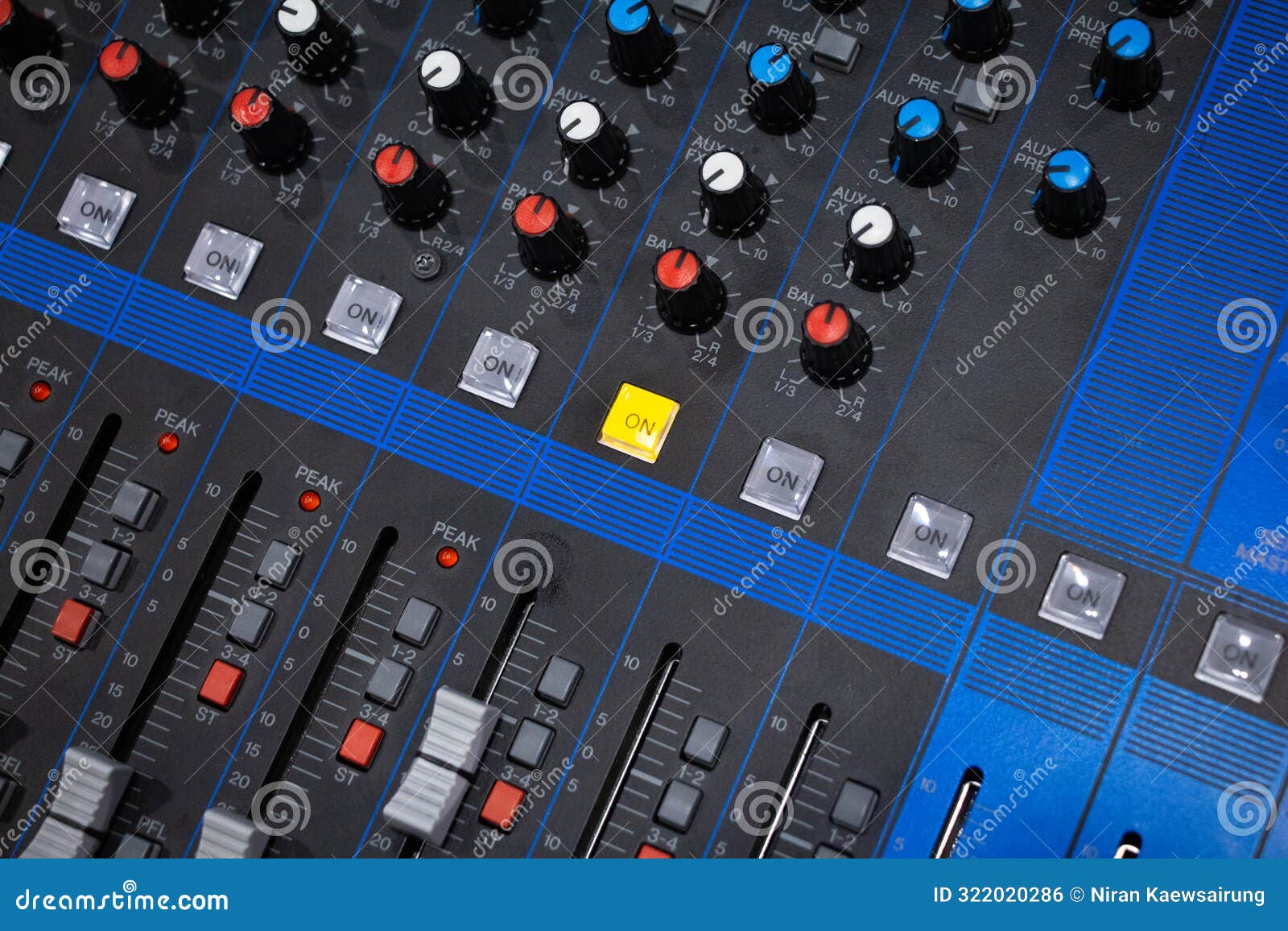 An Equalizer is a Device in an Audio System Stock Photo - Image of ...