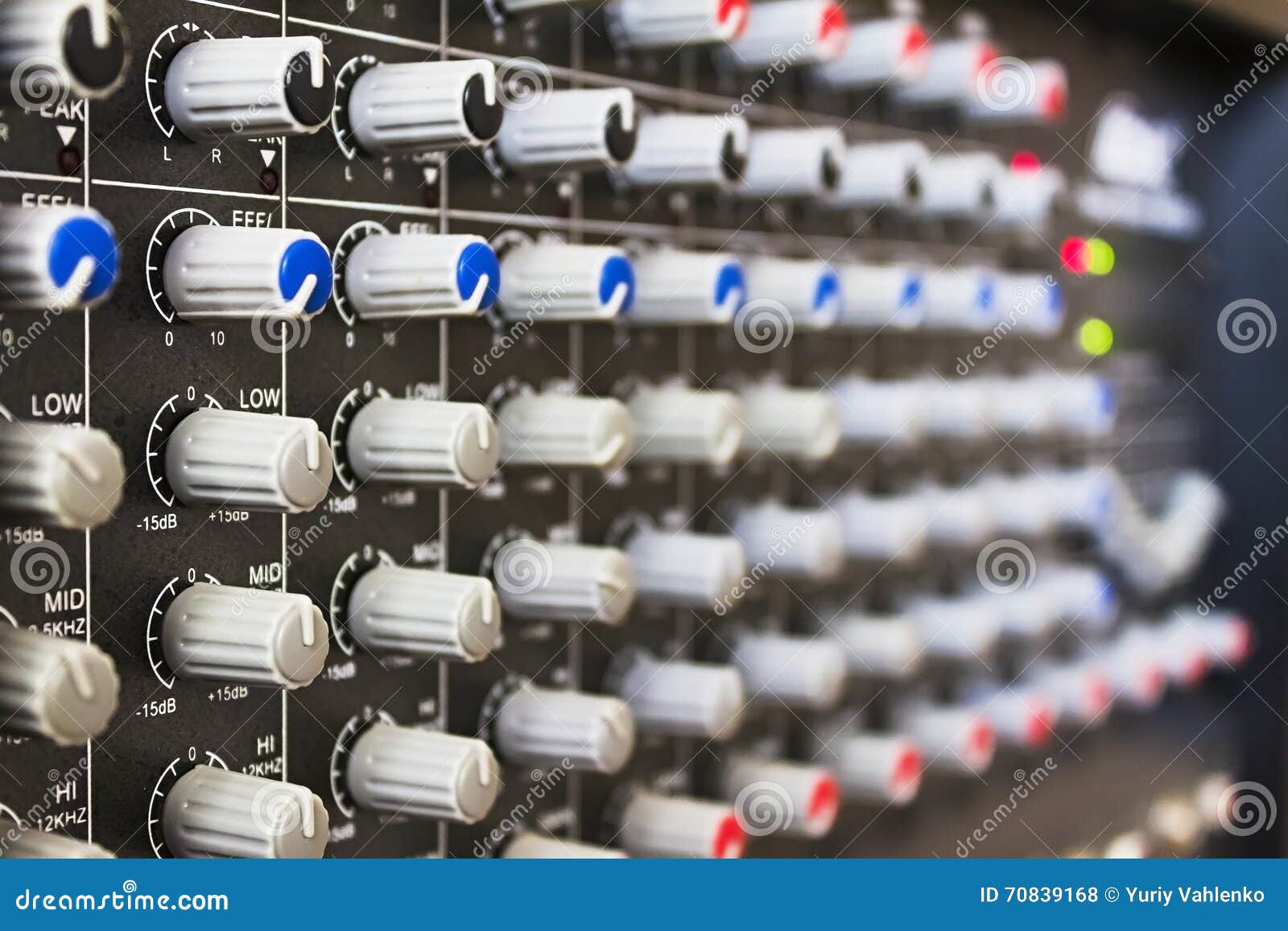 Equalizer Device for Recording and Reproduction of Sound Stock Photo ...