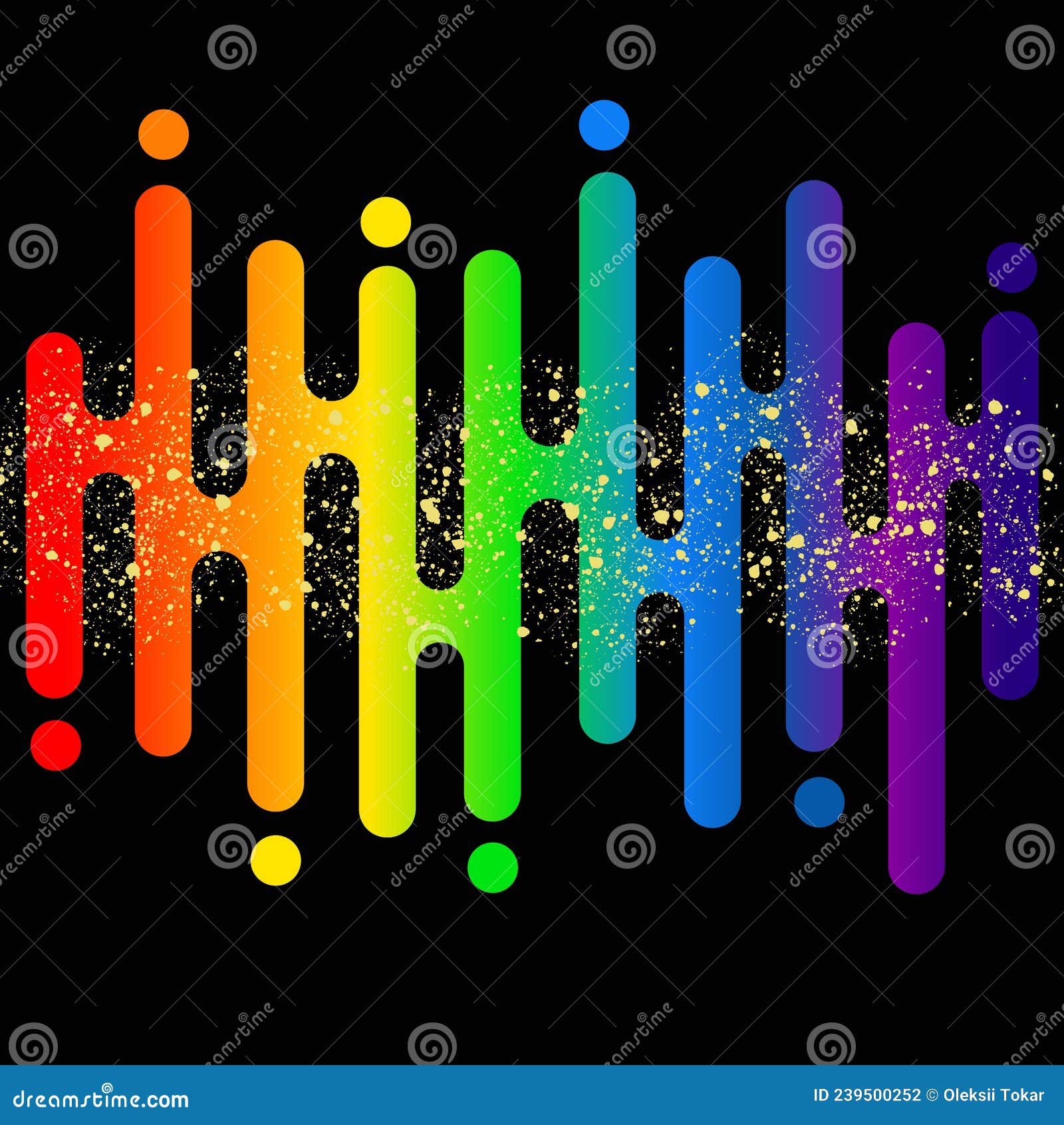 Equalizer Of Different Colors Vector Illustration | CartoonDealer.com ...