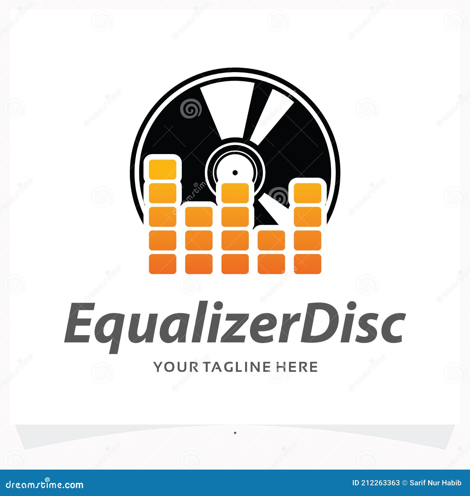 DVD Disc Logo Icon With Shadow Vector Illustration | CartoonDealer.com ...