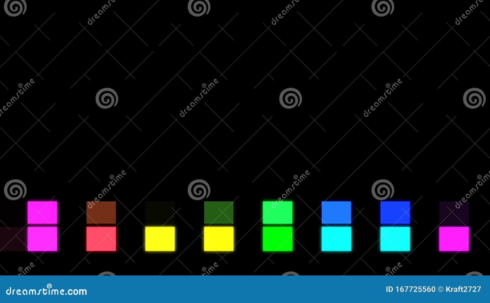 Equalizer with the Effect of the Sound Spectrum Stock Footage - Video ...