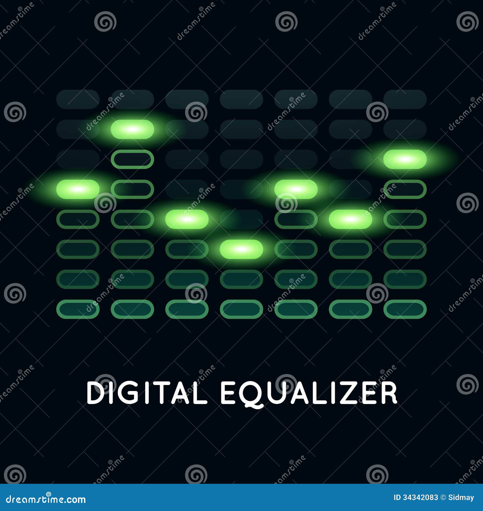 Equalizer stock vector. Illustration of abstract, equipment - 34342083