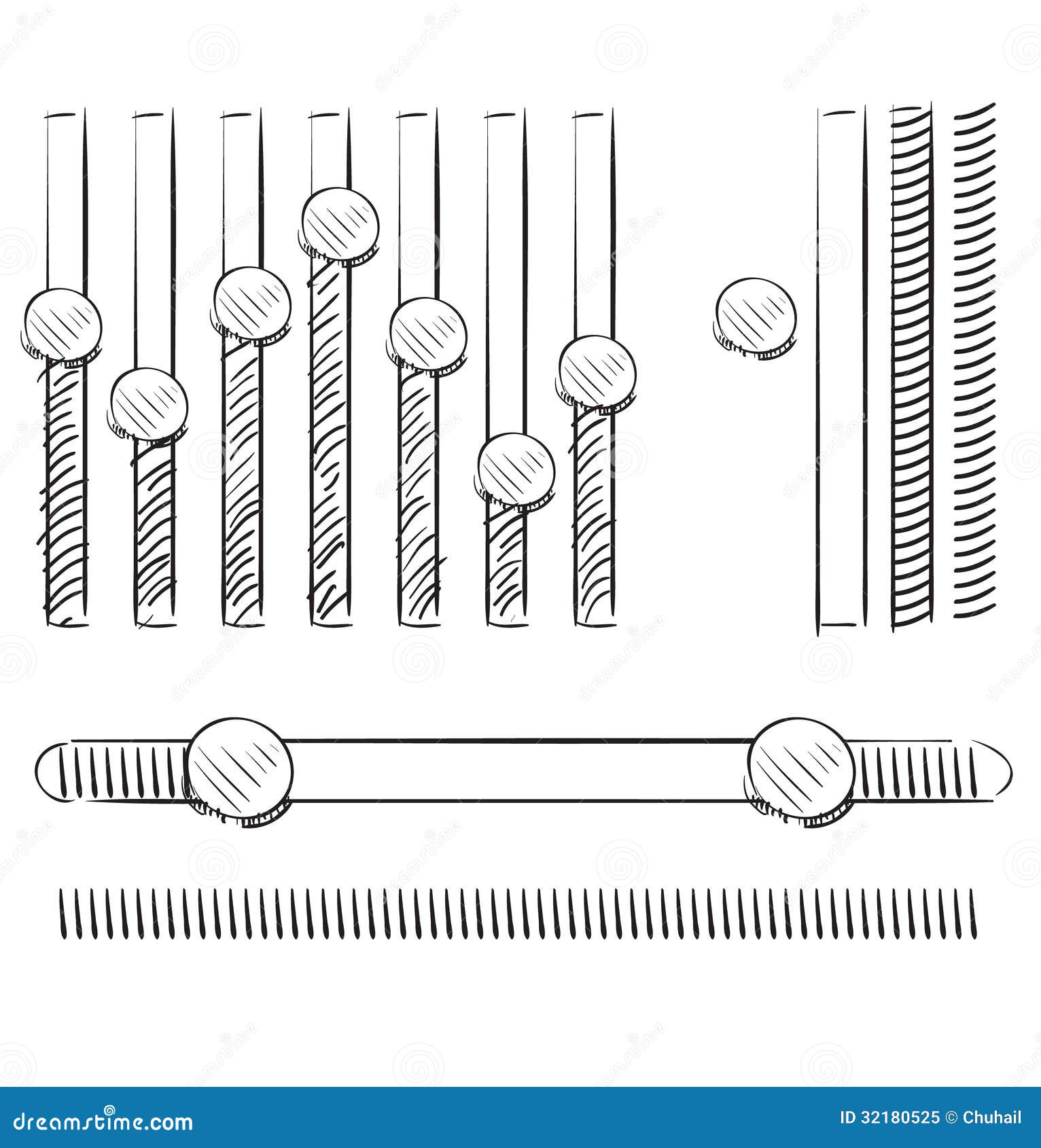 Equalizer stock vector. Illustration of computer, element - 32180525