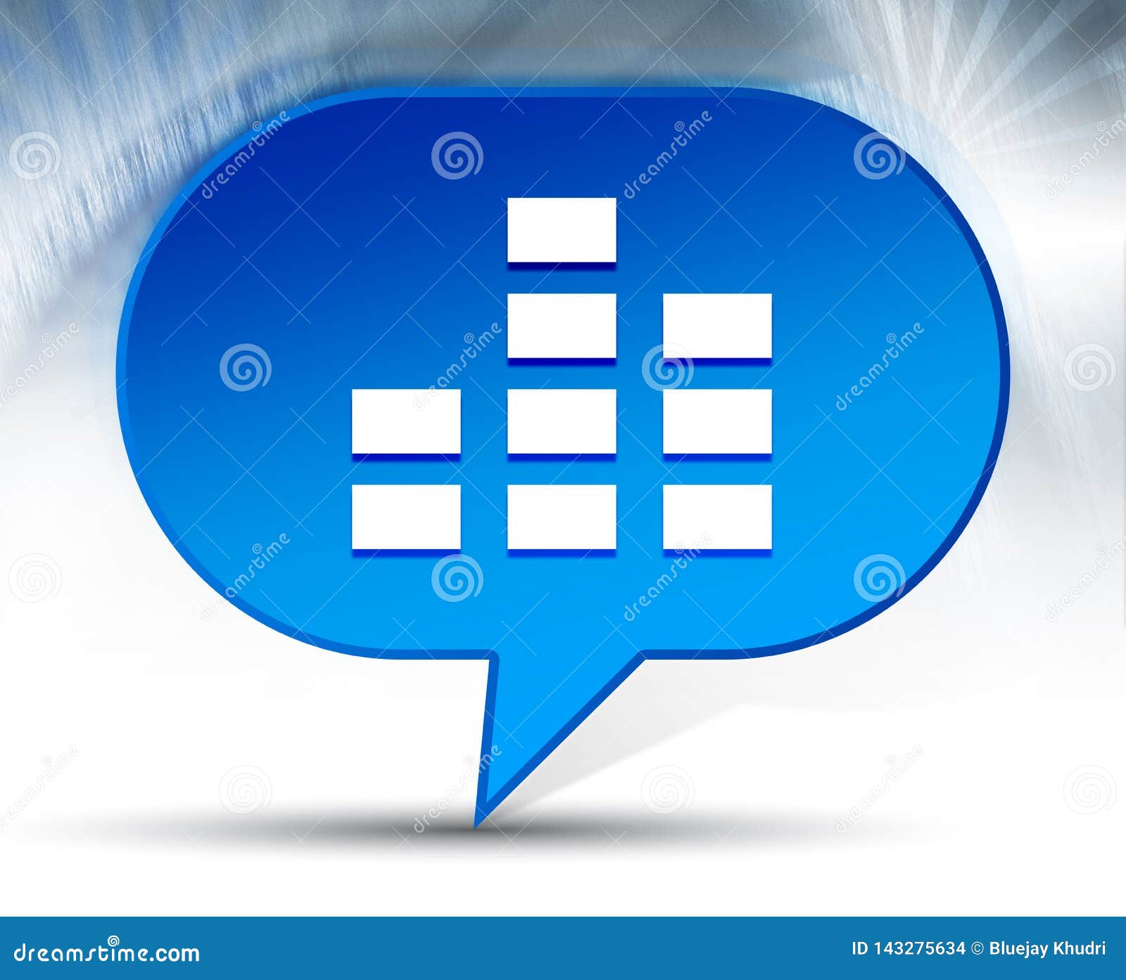 Equalizer Icon Blue Bubble Background Stock Illustration - Illustration ...