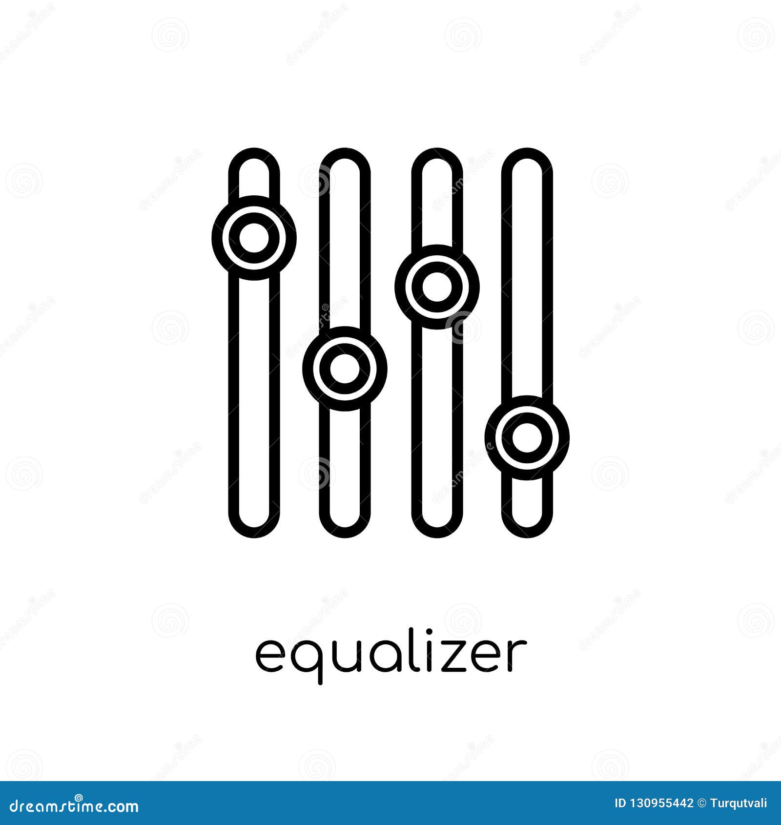Equalizer Icon from Collection. Stock Vector - Illustration of sign ...