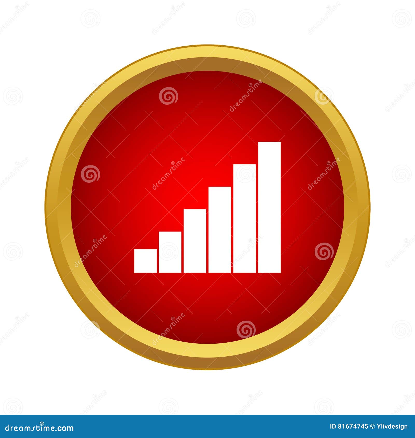 Equalizer Icon in Simple Style Stock Vector - Illustration of button ...