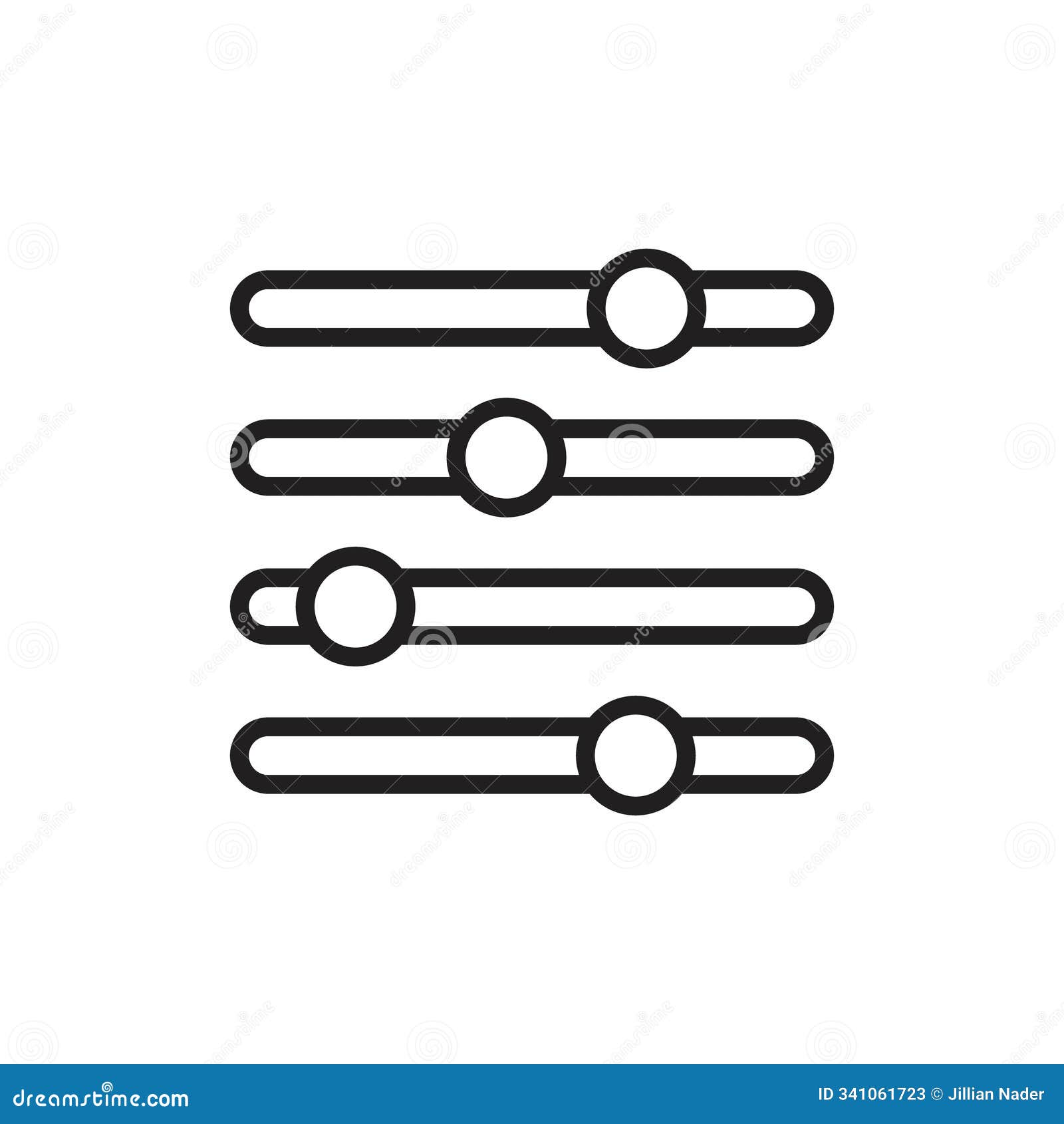 Equalizer Icon. Sound Panel Symbol Cartoon Vector | CartoonDealer.com ...