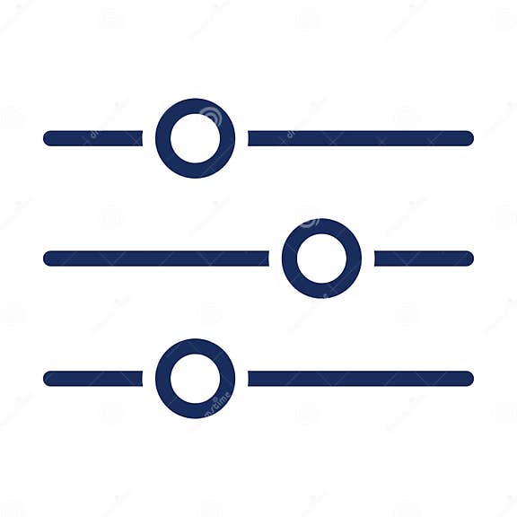 Equalizer Icon Vector Design Template Basic RGB Stock Illustration - Illustration of interface ...