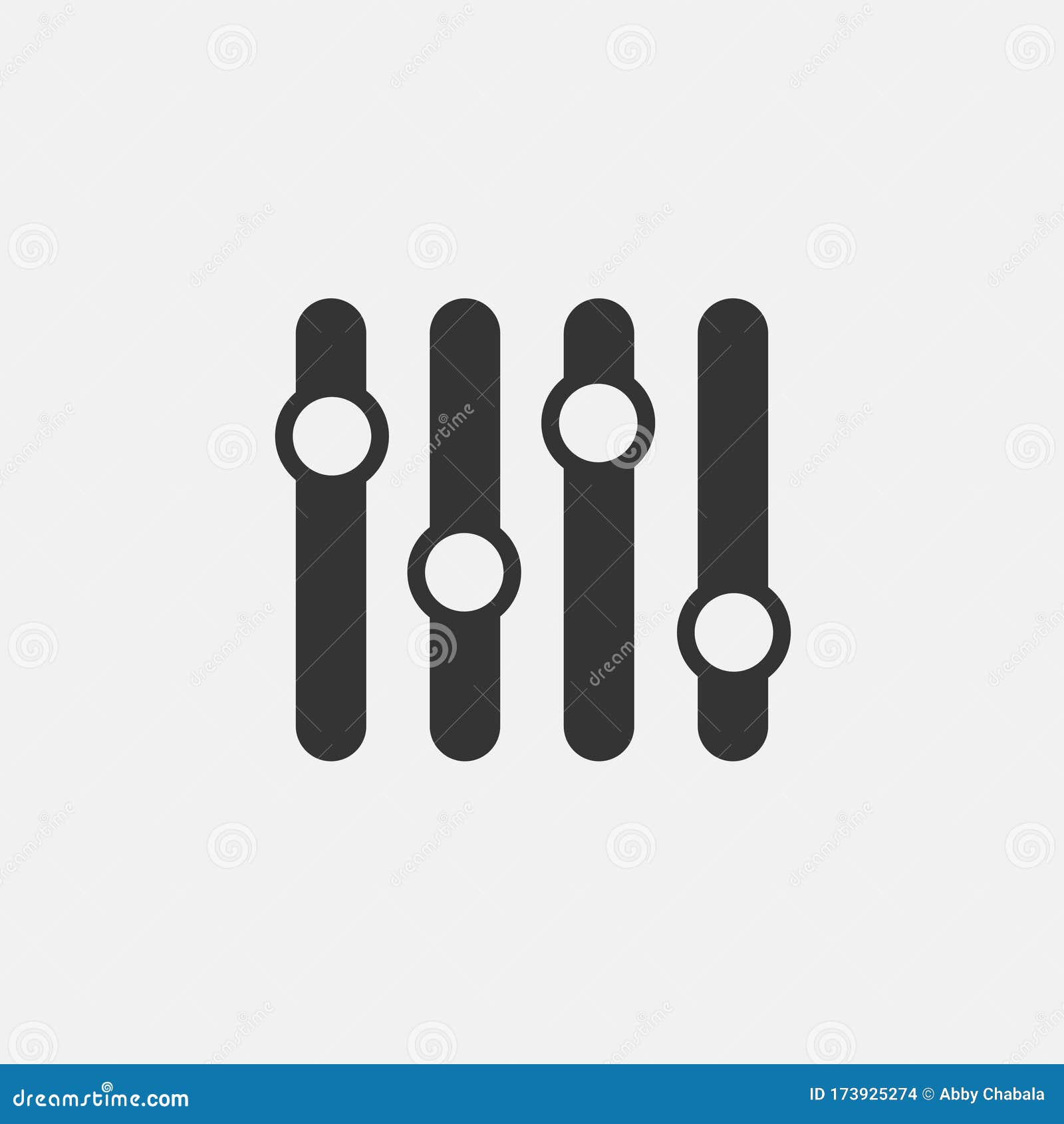 Equalizer Icon Illustration Symbol Eps 10 Grey Stock Illustration ...