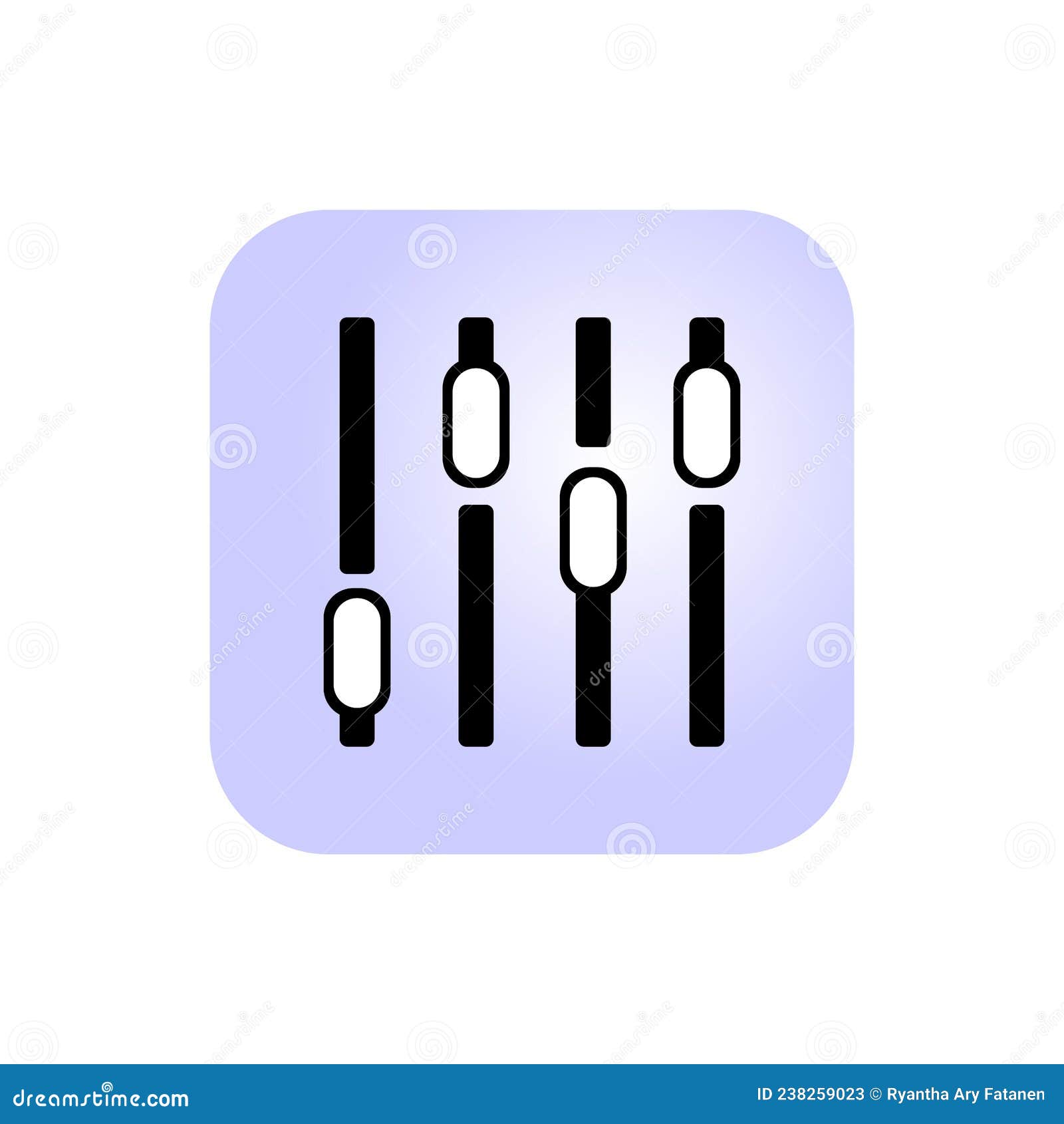 Equalizer Icon for Web or App Stock Vector - Illustration of diagram ...