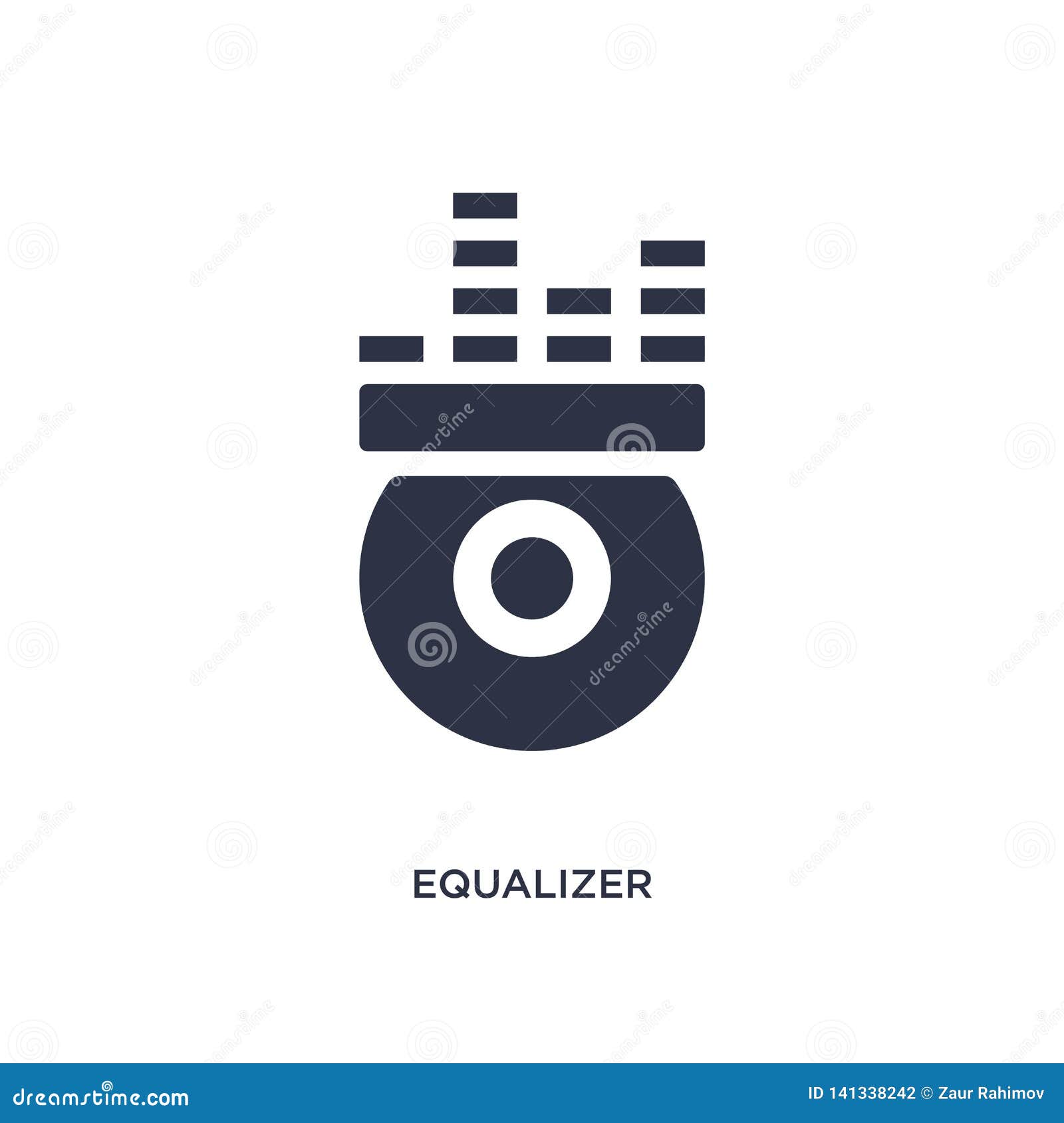 Equalizer Icon On White Background. Simple Element Illustration From ...
