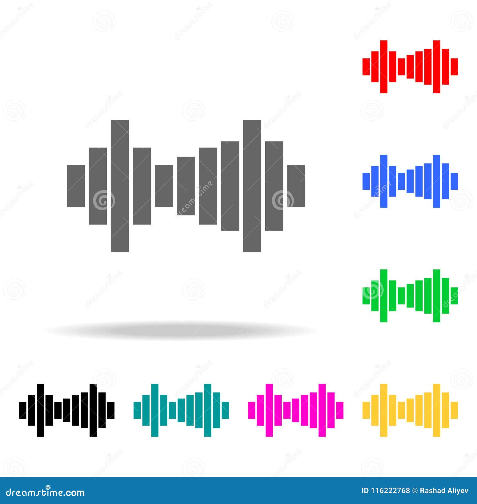 Equalizer Icons. Elements of Human Web Colored Icons. Premium Quality ...