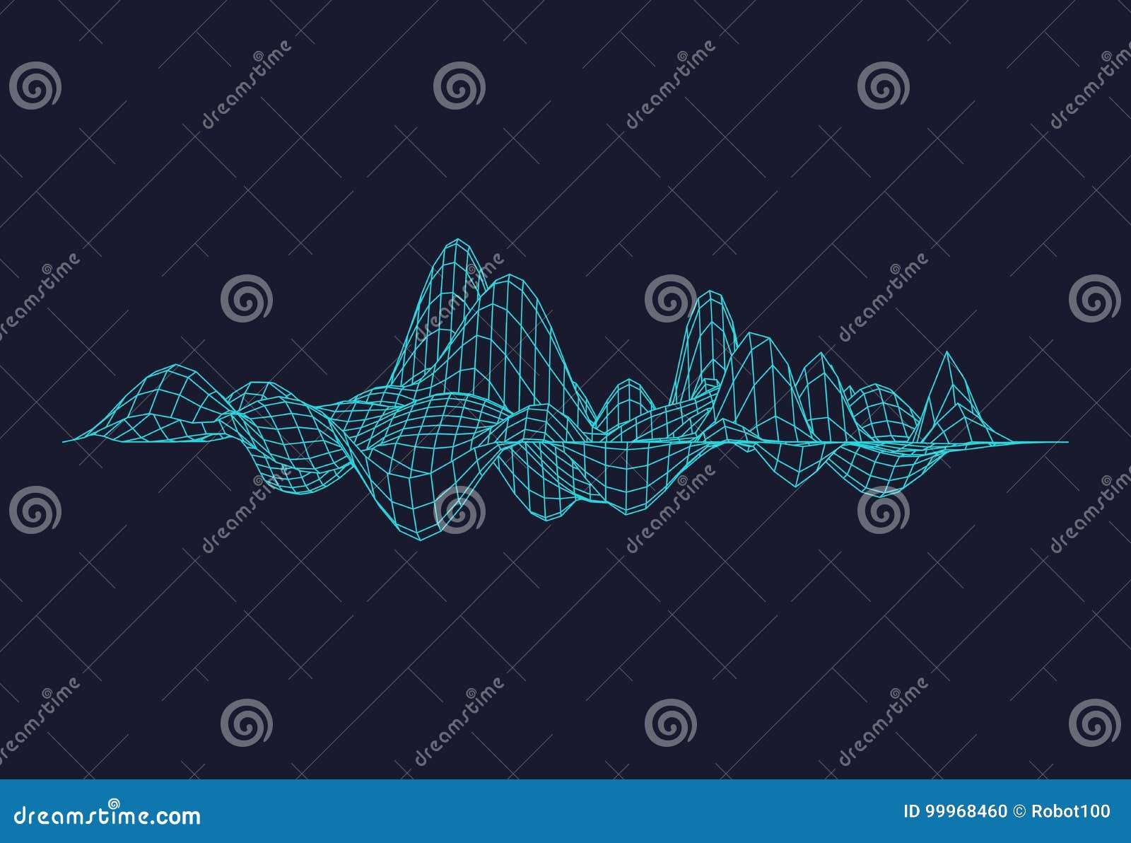 Equalizer Isolated. Abstract Music Graph Stock Vector - Illustration of ...