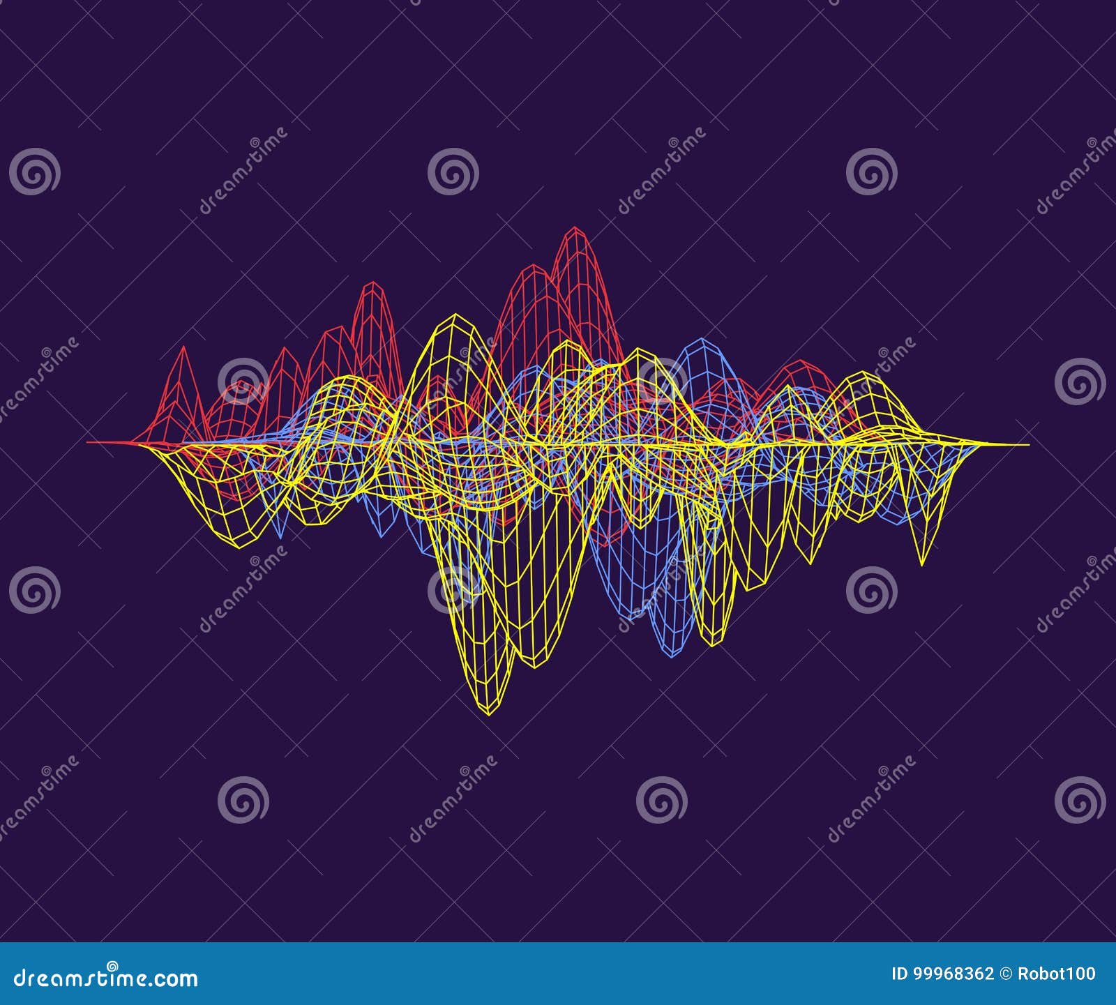 Equalizer Isolated. Abstract Music Graph Stock Vector - Illustration of ...