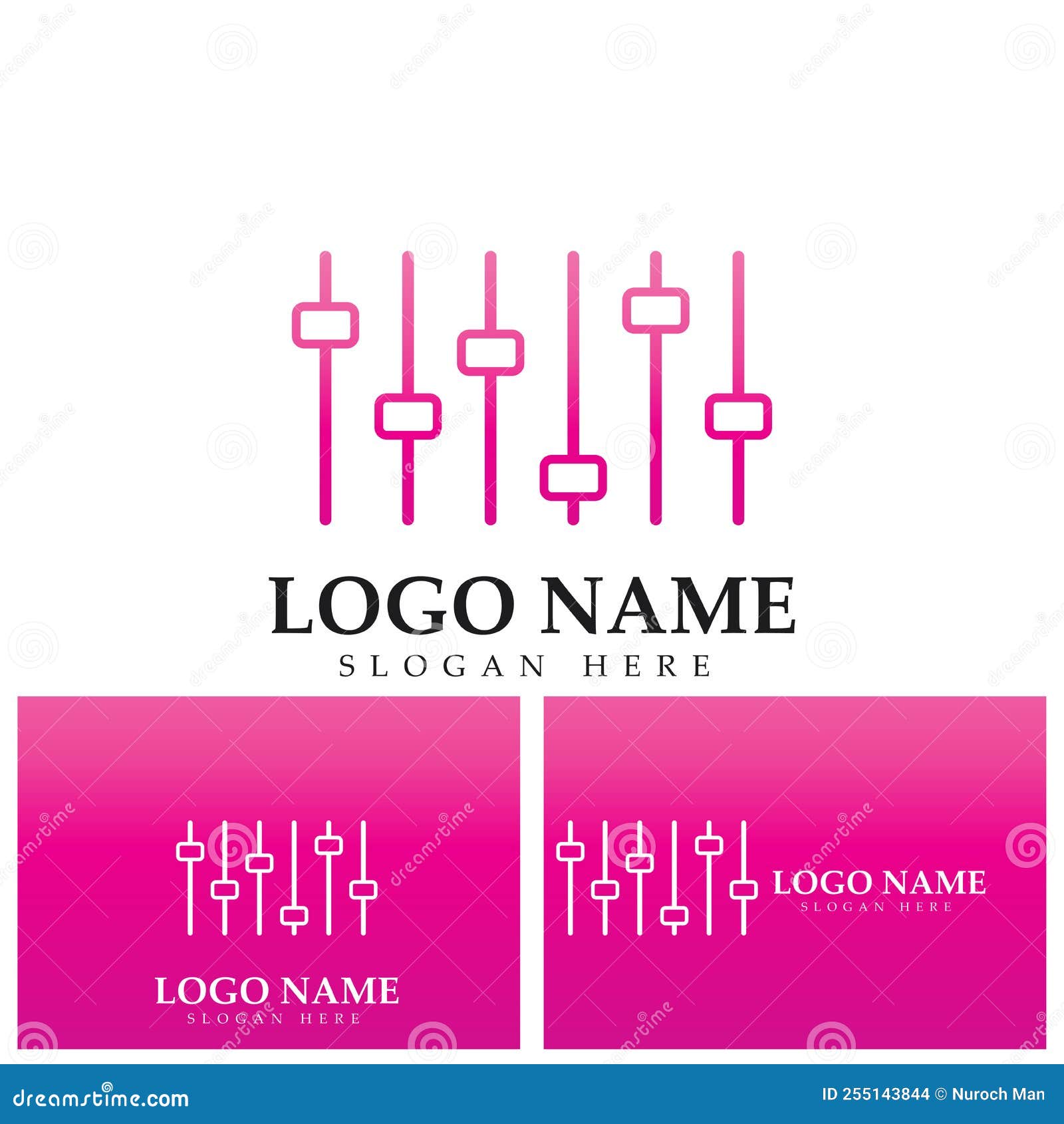 Equalizer Logo and Symbol Design. Stock Vector - Illustration of ...