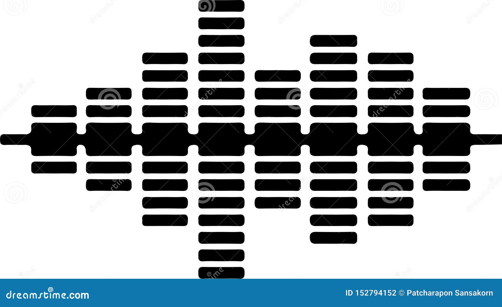 Equalizer Logo on White Background Stock Illustration - Illustration of ...