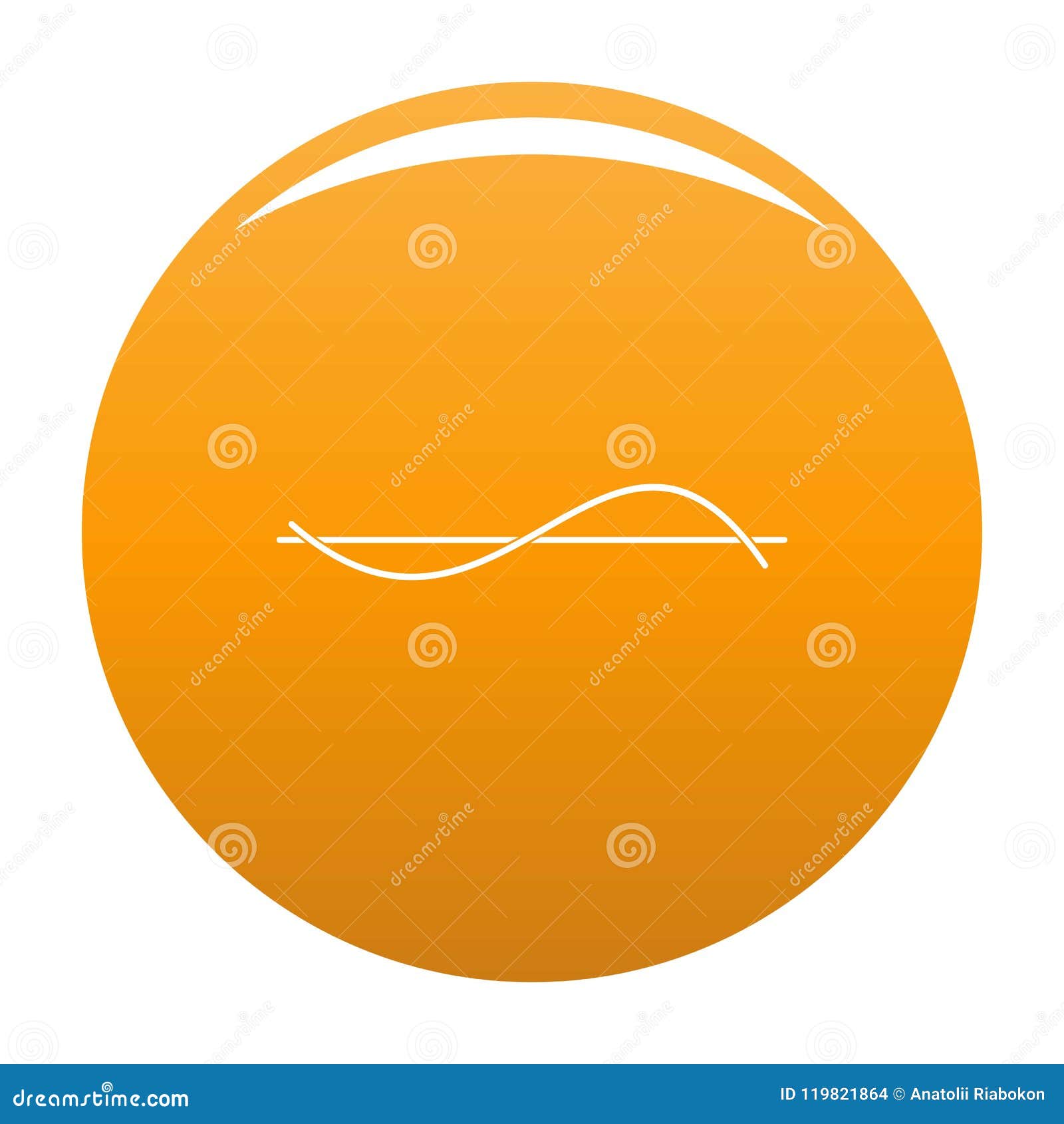 Equalizer Meter Icon Vector Orange Stock Vector - Illustration of ...
